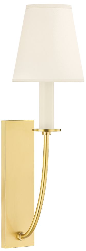 Mitzi Iantha 16 3/4" High Aged Brass Wall Sconce - #456C3 | Lamps Plus