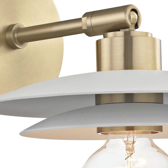 Mitzi Milla 9" High Aged Brass Wall Sconce - #46E52 | Lamps Plus