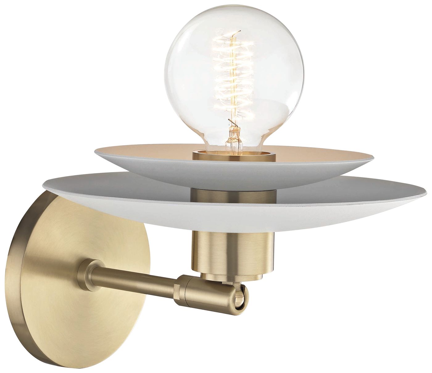 Mitzi Milla 9" High Aged Brass Wall Sconce - #46E52 | Lamps Plus