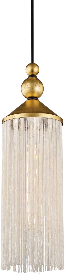 Mitzi Scarlett 5" Wide Gold Leaf and White Mini Pendant - #69V81 ...