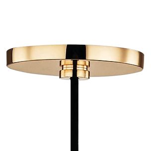 Mitzi Via 5" Wide Polished Brass and Black Mini Pendant - #47C82 ...