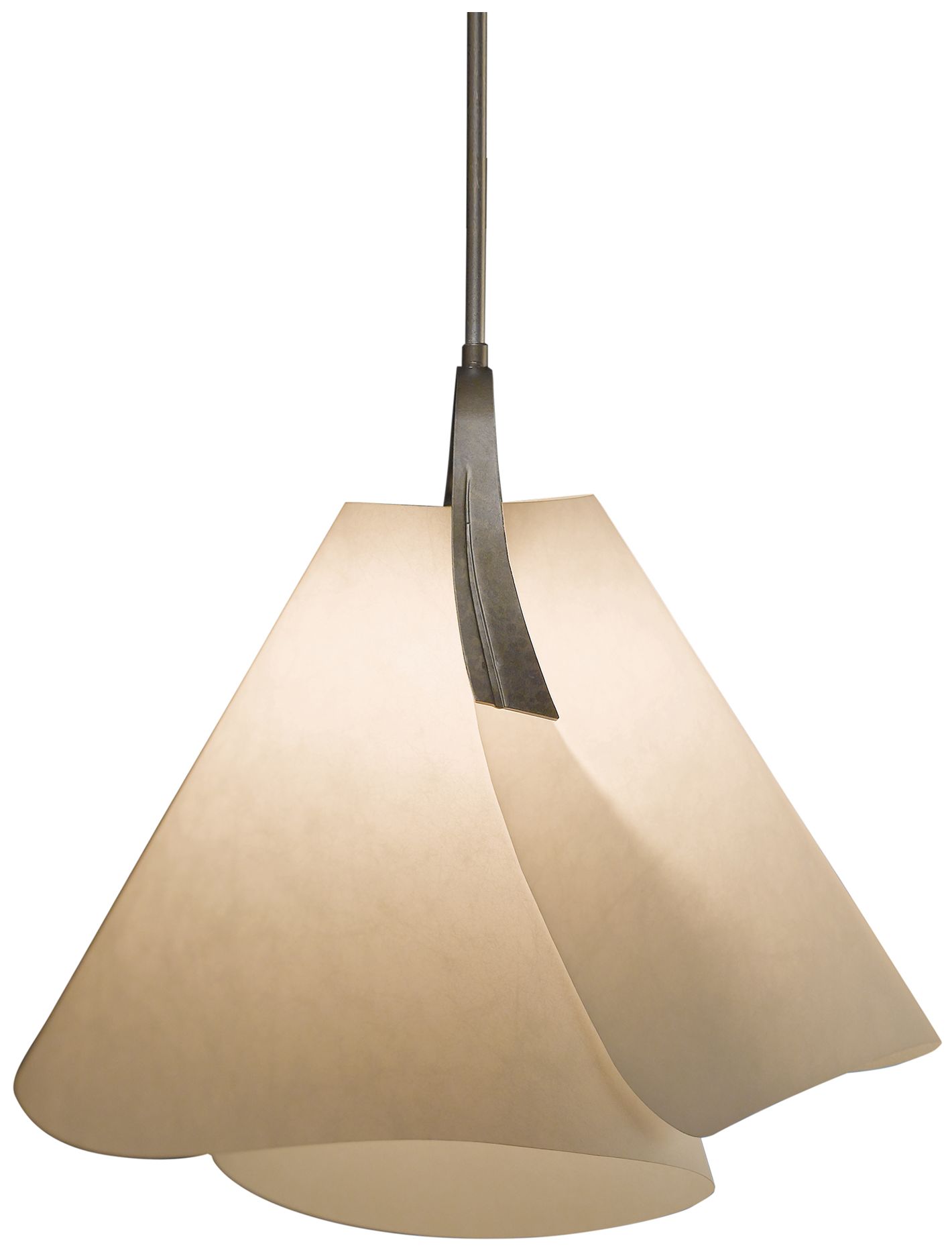 Mobius 17 1/2" Dark Smoke Spun Frost Pendant Light - #628X1 | Lamps Plus