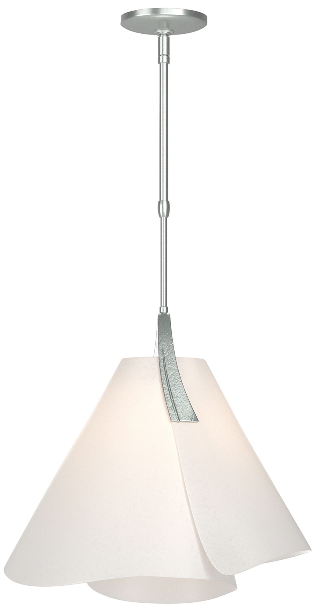 Mobius Small Pendant - Platinum Finish - Frost Shade - Standard Height ...
