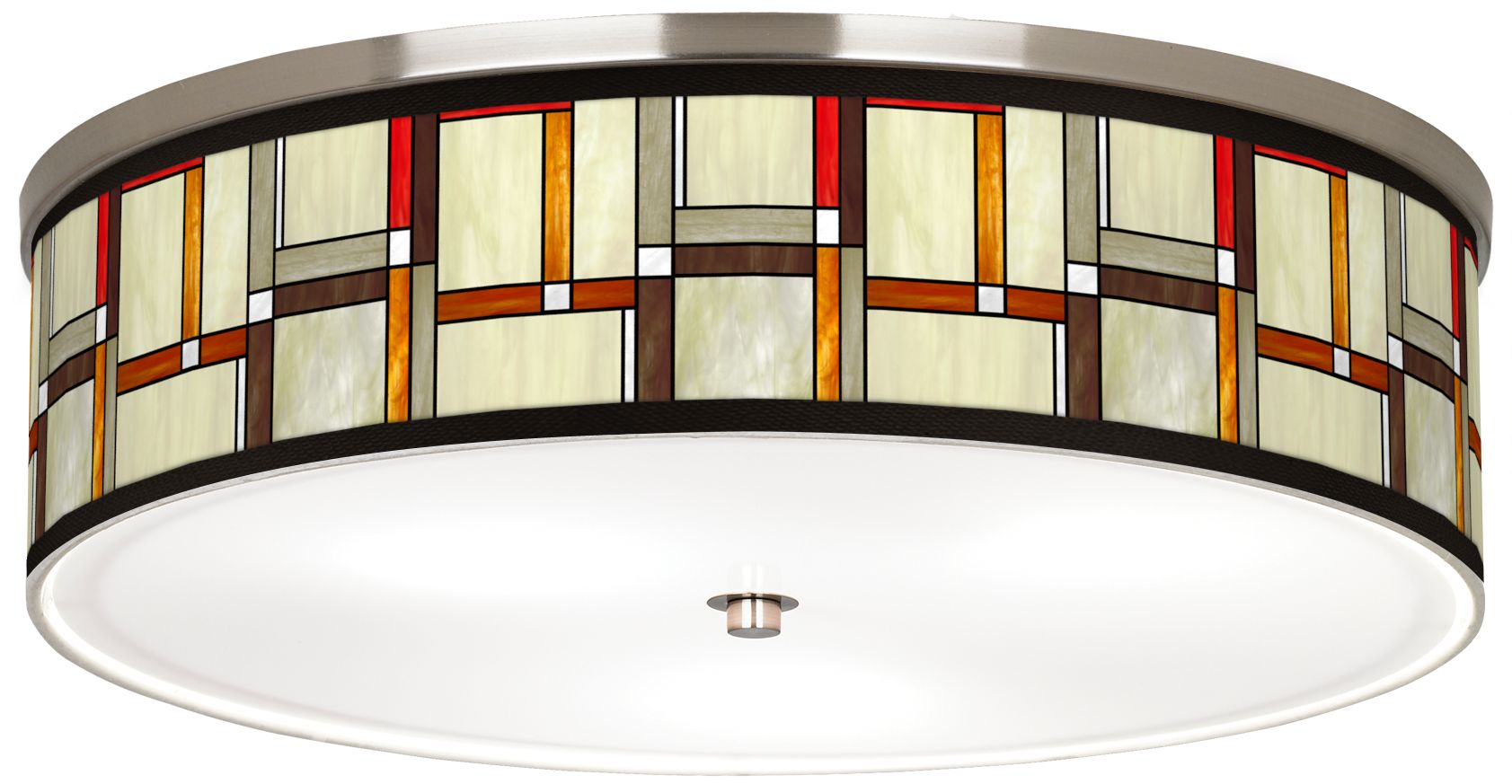 Colored Terrazzo Giclee Nickel 20 1/4" Wide Ceiling Light - #89W18 ...