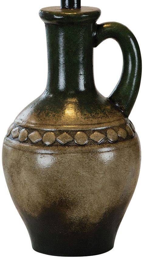 Modria Southwest Green Hydrocal Jug Table Lamp - #71V49 | Lamps Plus