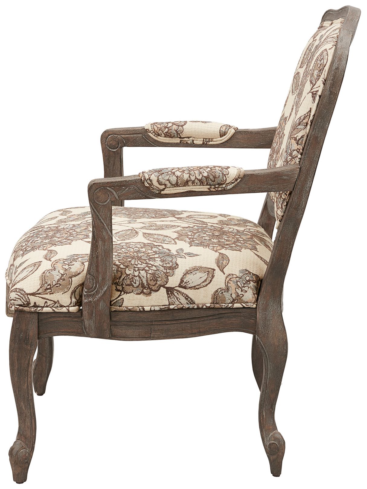Monroe Multi-Color Camelback Exposed Wood Accent Chair - #97H25 | Lamps ...