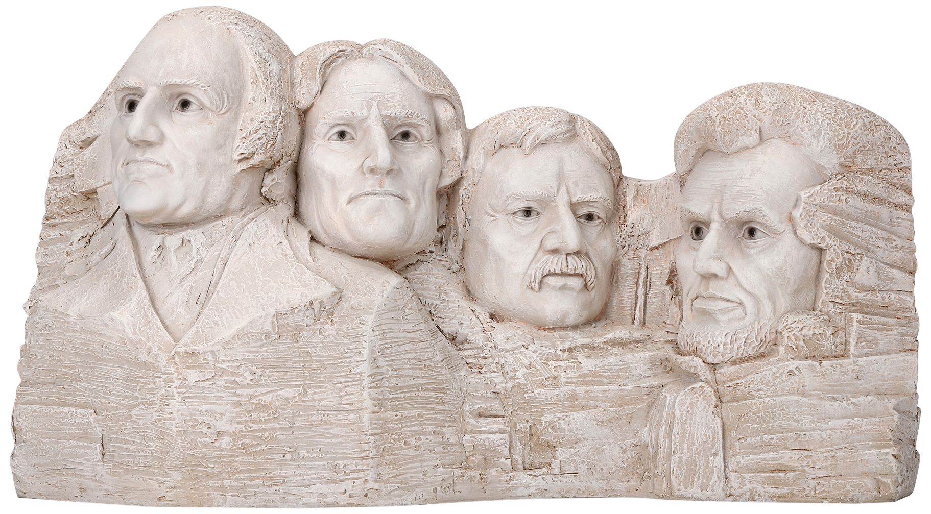 Mt. Rushmore 15"H Off-White Statue with Solar LED Spotlight - #417N3 ...