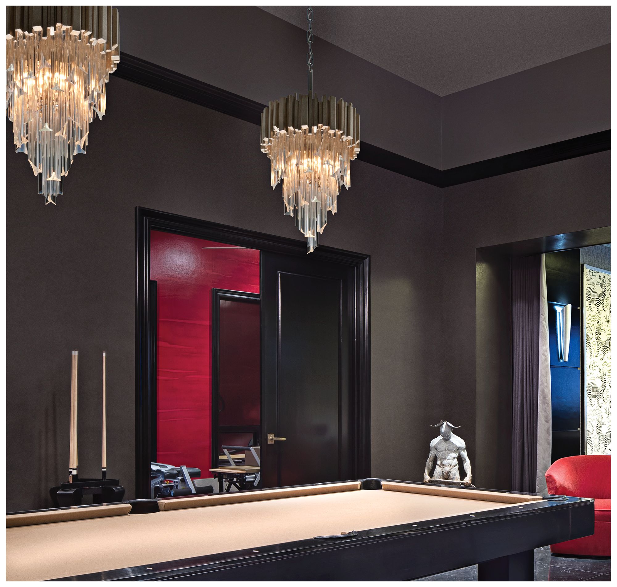 Mystique 16" Wide Modern Silver Leaf Pendant Light - #9M195 | Lamps Plus