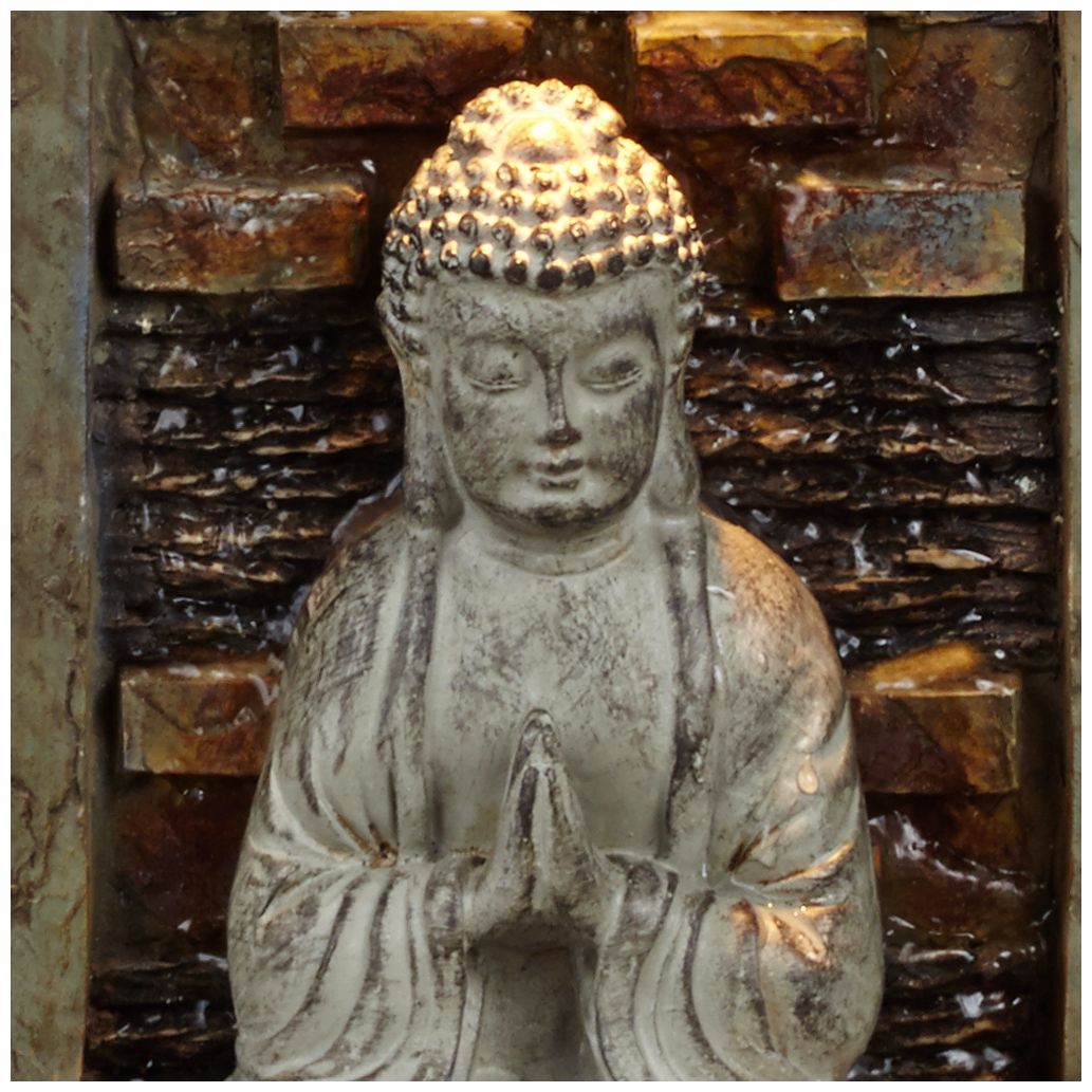 Namaste Buddha 11 1/2" High Indoor Table Fountain - #Y6960 | Lamps Plus
