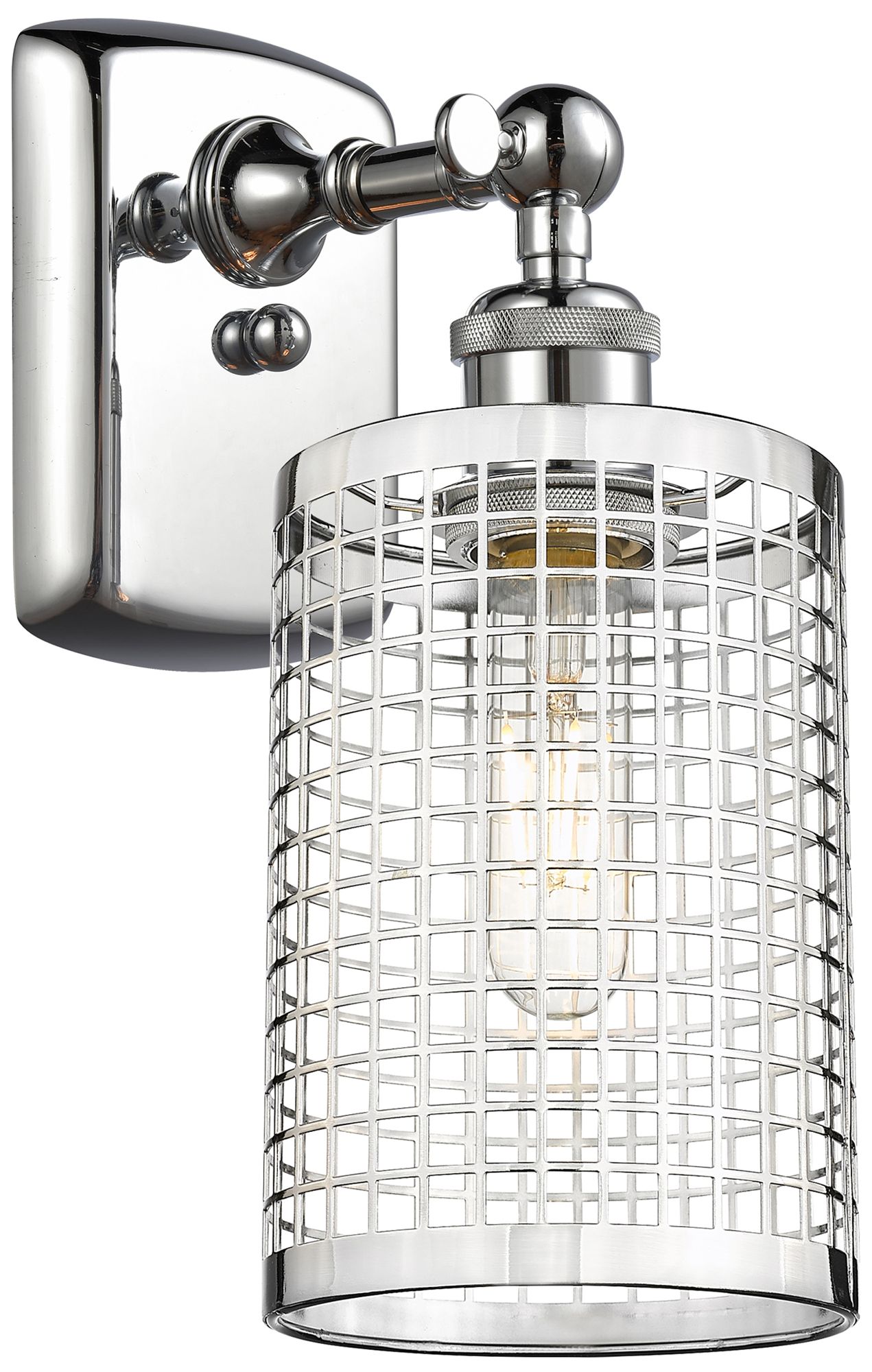 Nestbrook 13"High Polished Chrome Wall Sconce With Polished Chrome Sha ...