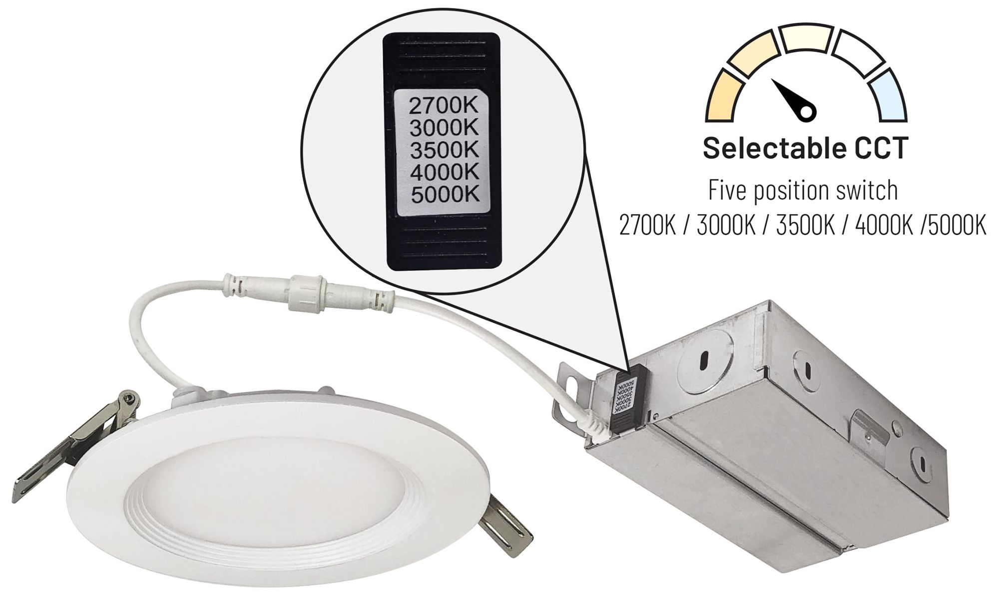 Nora E-Series Flin 4" White Tunable CCT LED Recessed Downlight - #911N6 ...