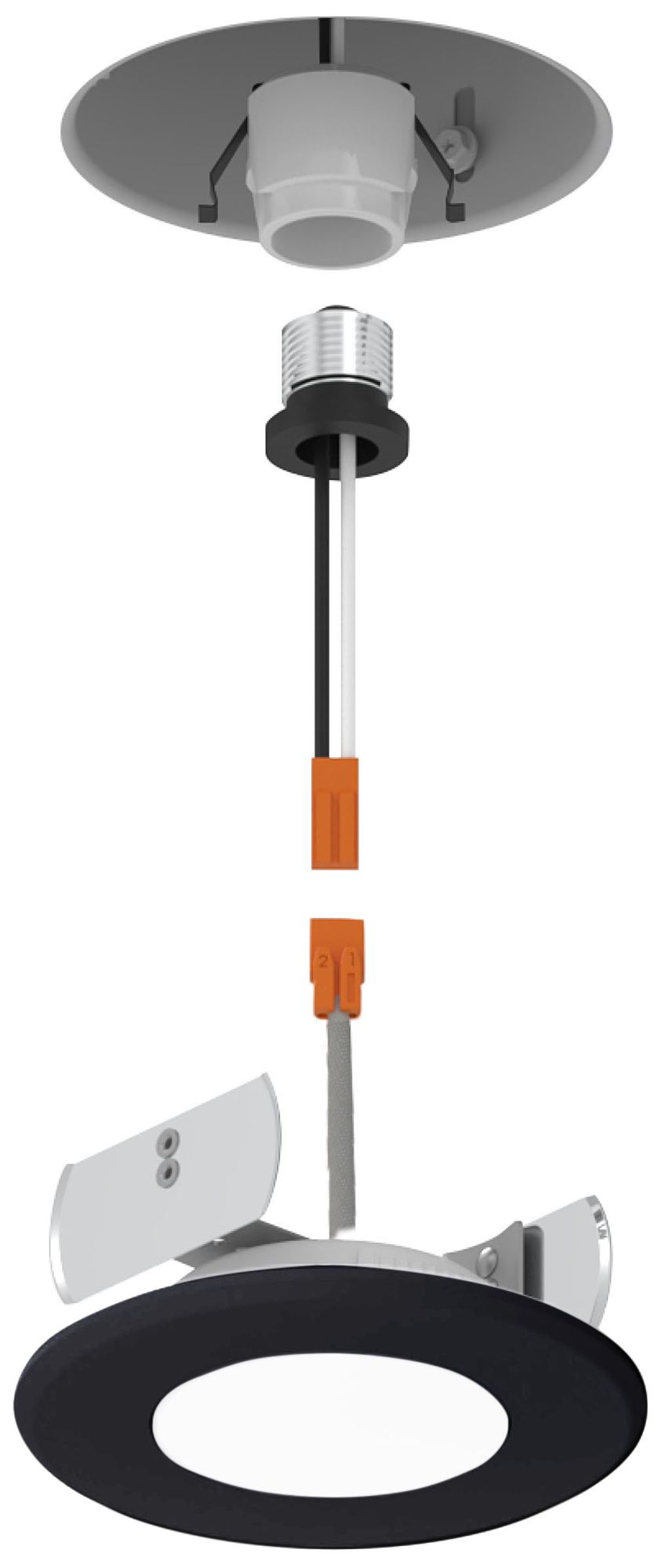 Nora Ultra Slim 4" Black LED Recessed Trim - #620Y9 | Lamps Plus