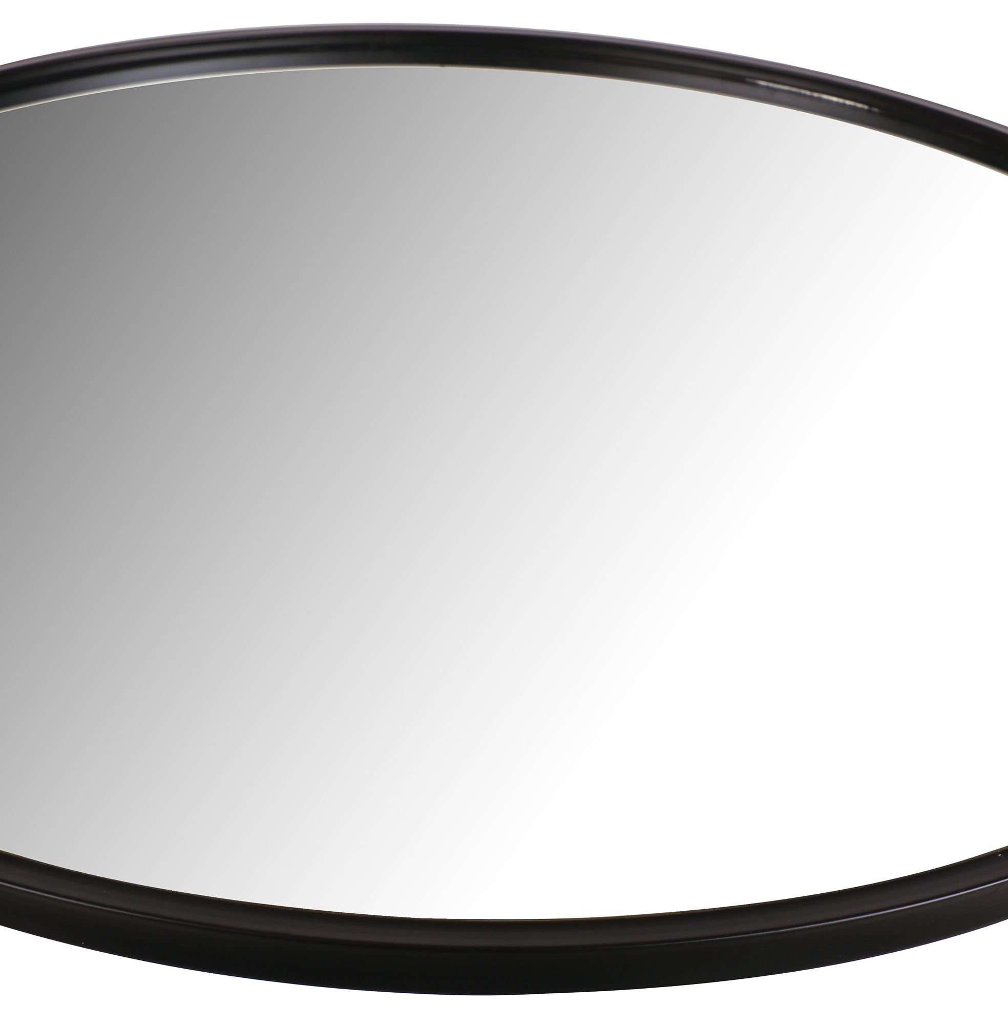 Northwood Black 34" Round Metal Wall Mirror - #221A0 | Lamps Plus