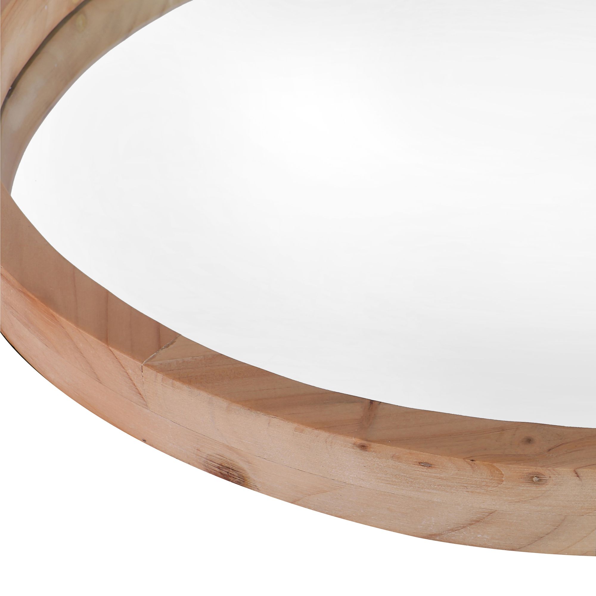 Northwood Light Brown 22" Round Wooden Wall Mirror - #183A0 | Lamps Plus