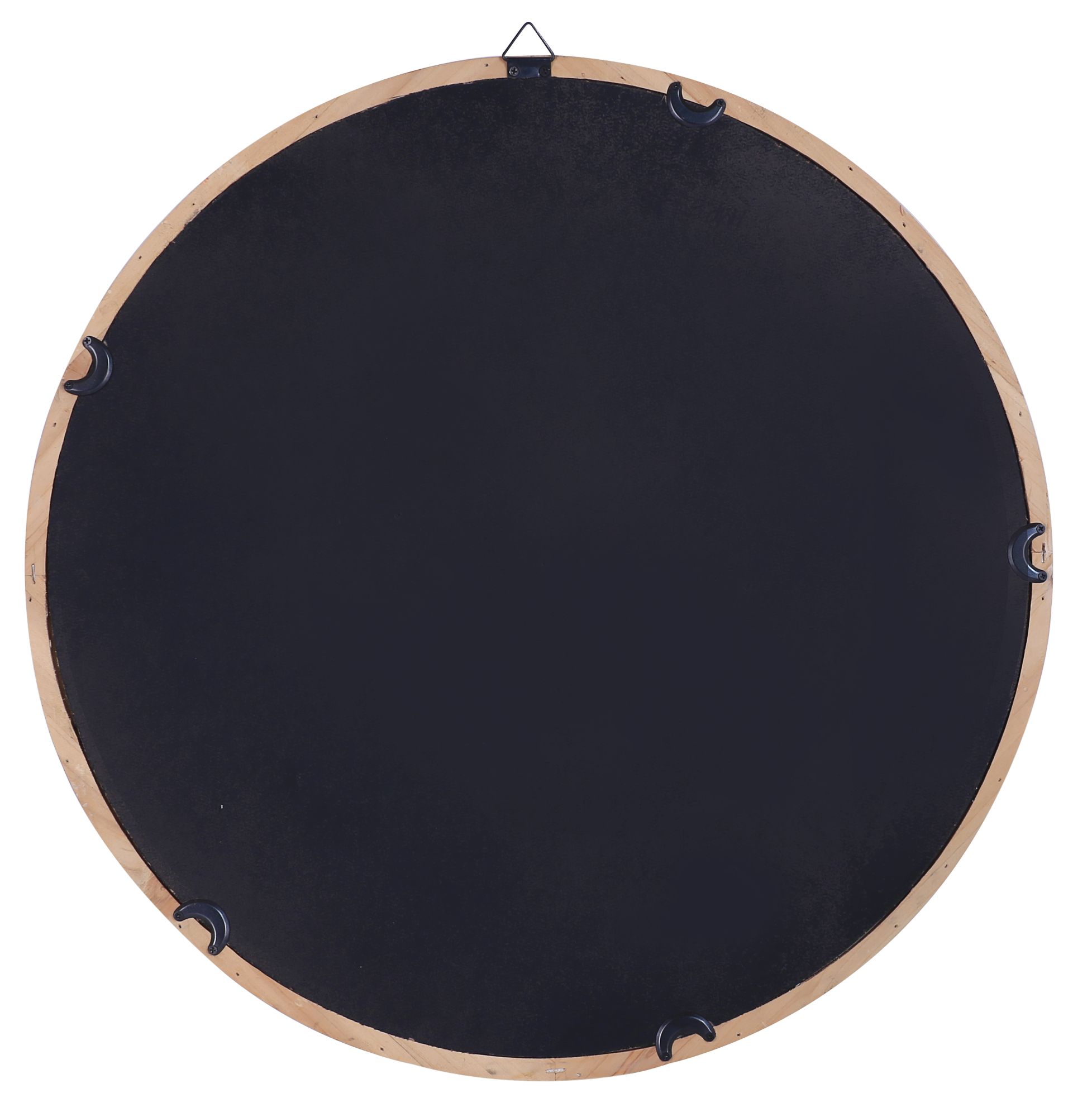 Northwood Light Brown 22" Round Wooden Wall Mirror - #183A0 | Lamps Plus