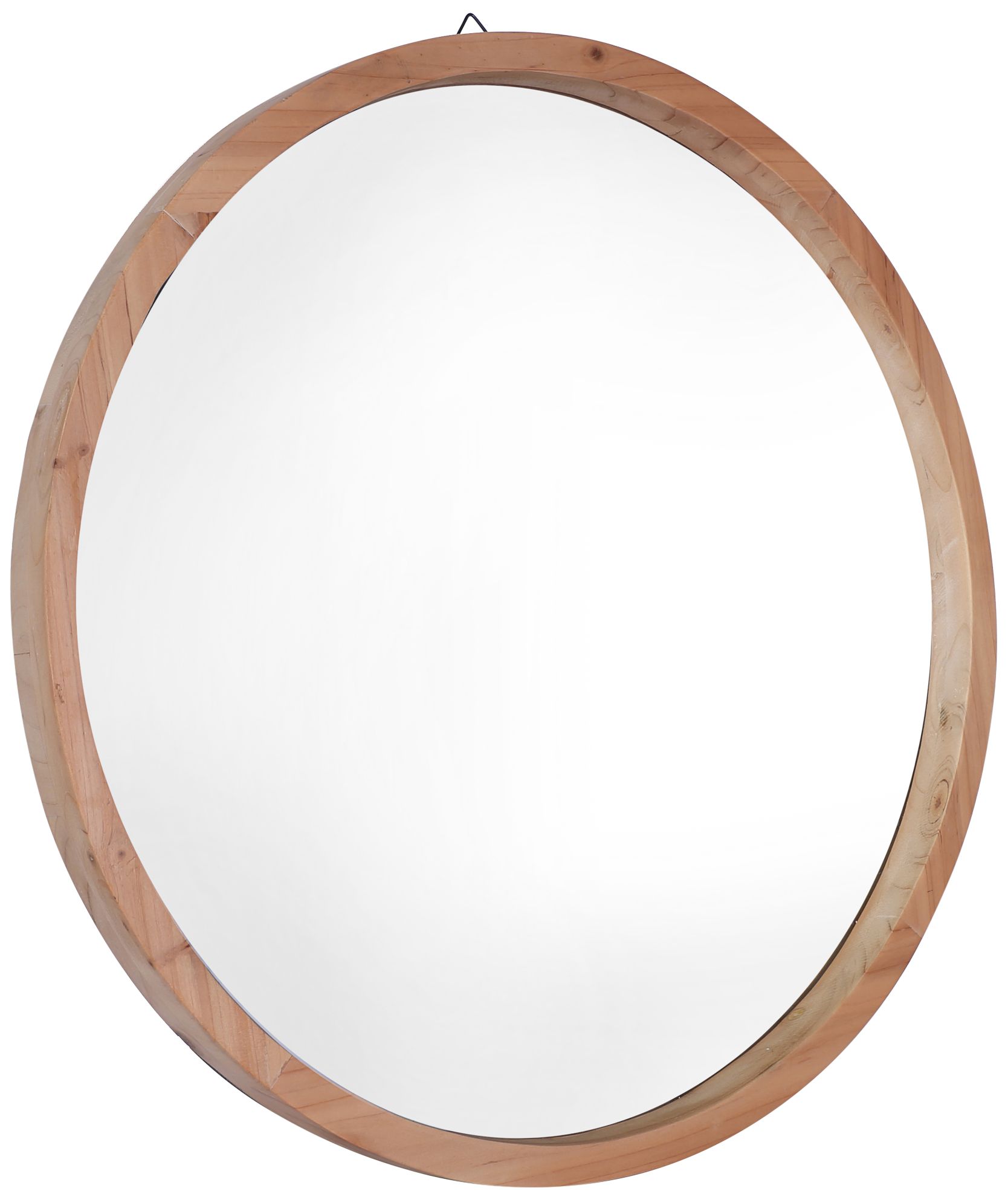 Northwood Light Brown 22" Round Wooden Wall Mirror - #183A0 | Lamps Plus