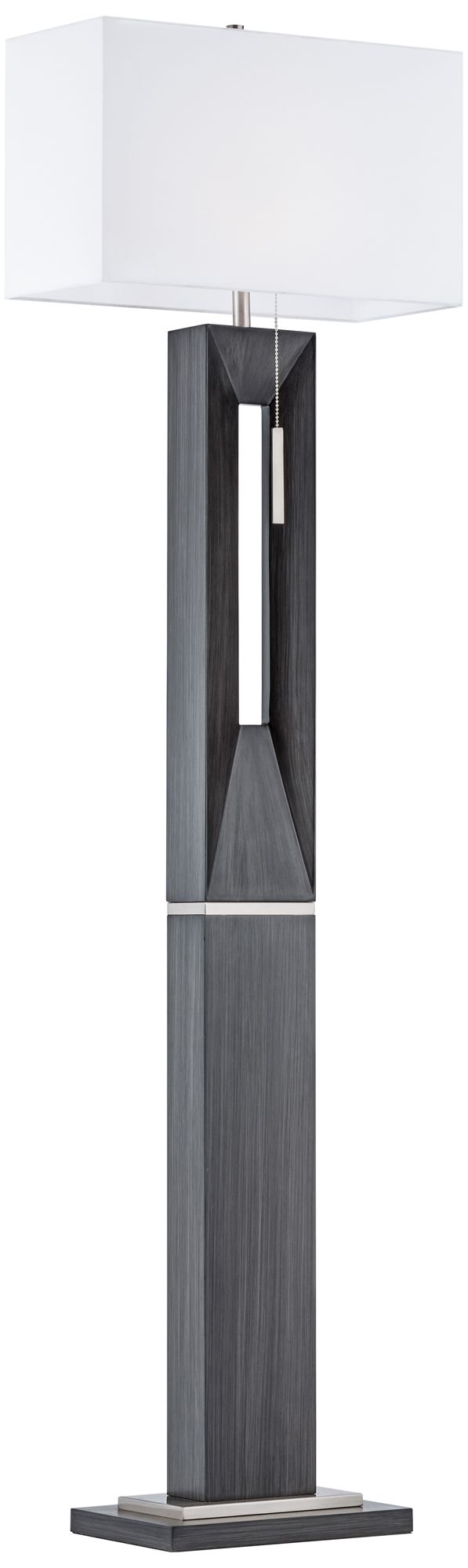 Nova Parallux Charcoal Gray Floor Lamp - #45K07 | Lamps Plus
