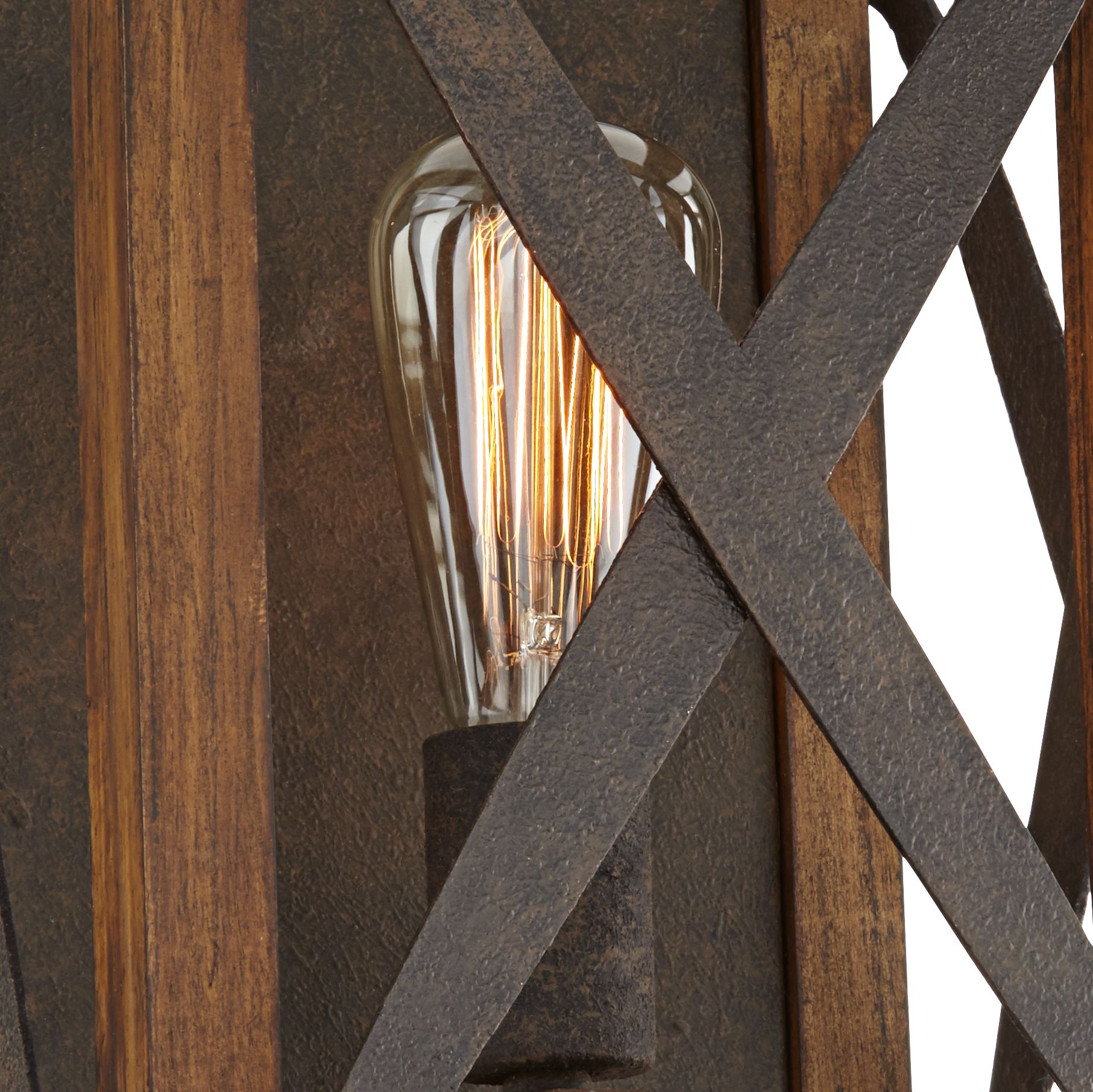 Oaklyn 12 1/2" High Rust Brown LED Wall Light - #35F43 | Lamps Plus