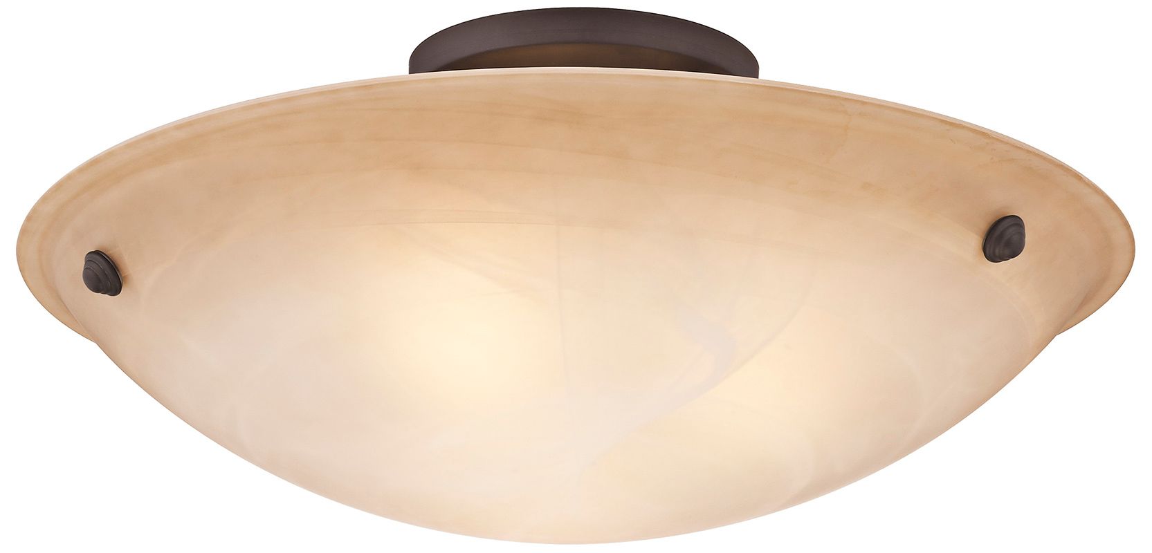 Oasis 20" Wide Bronze Bowl Ceiling Light - #P7864 | Lamps Plus