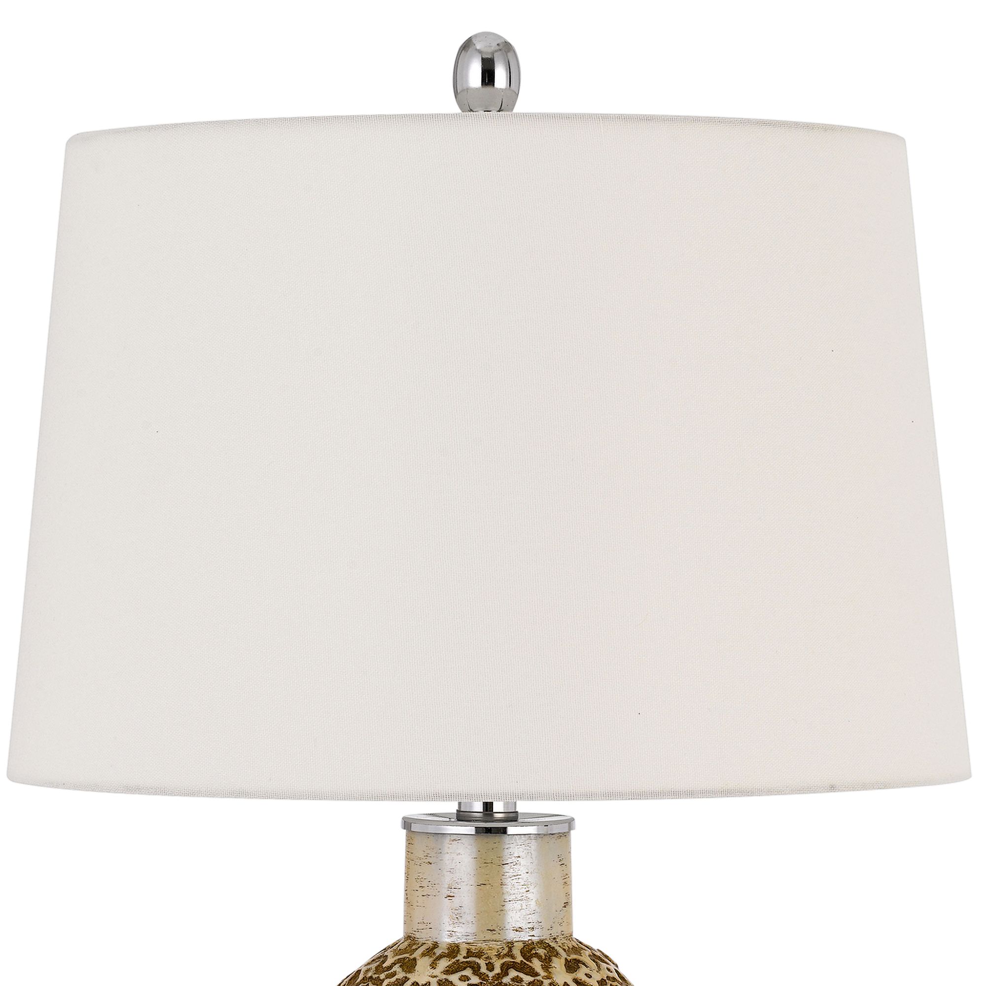 Olive Cinnamon Ceramic Table Lamp with Mosaic Pattern - #887M0 | Lamps Plus