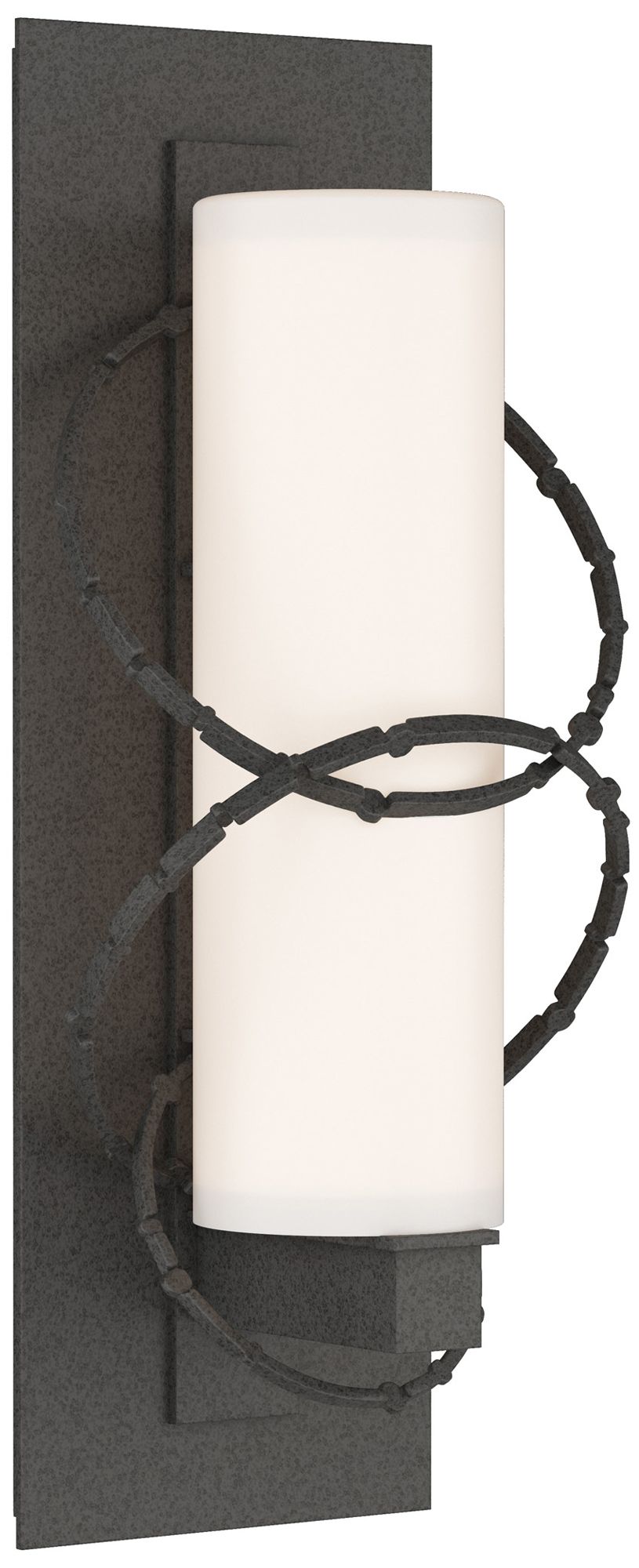 Olympus Small Outdoor Sconce - Iron Finish - Opal Glass - #137A5 ...