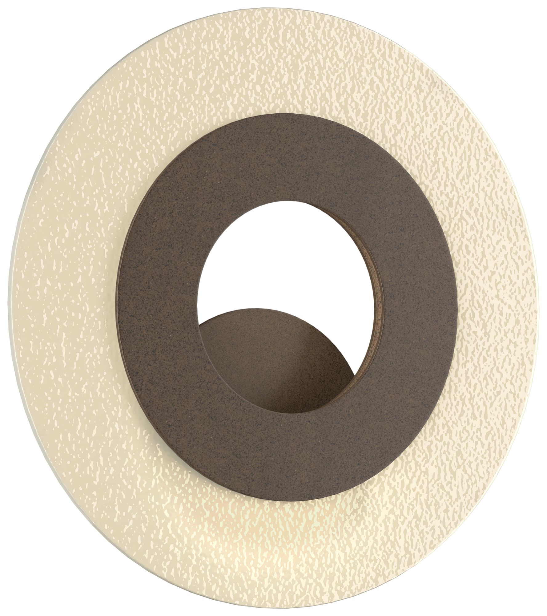 Orbit 13" High Bronze LED Sconce With Clear Textured Glass Shade ...