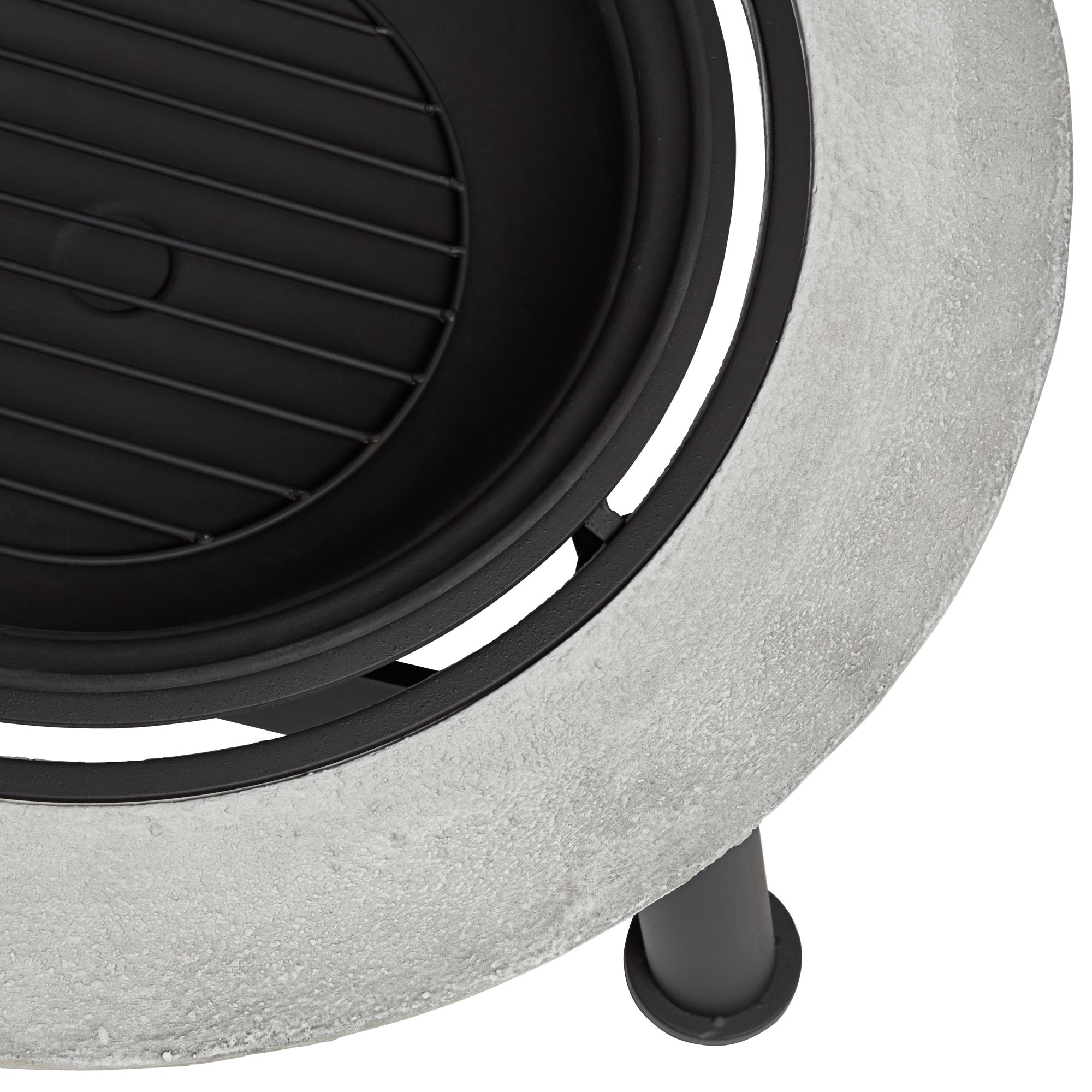 Orbiter 30" Wide Round Black Wood Burning Outdoor Fire Pit - #88E52 ...