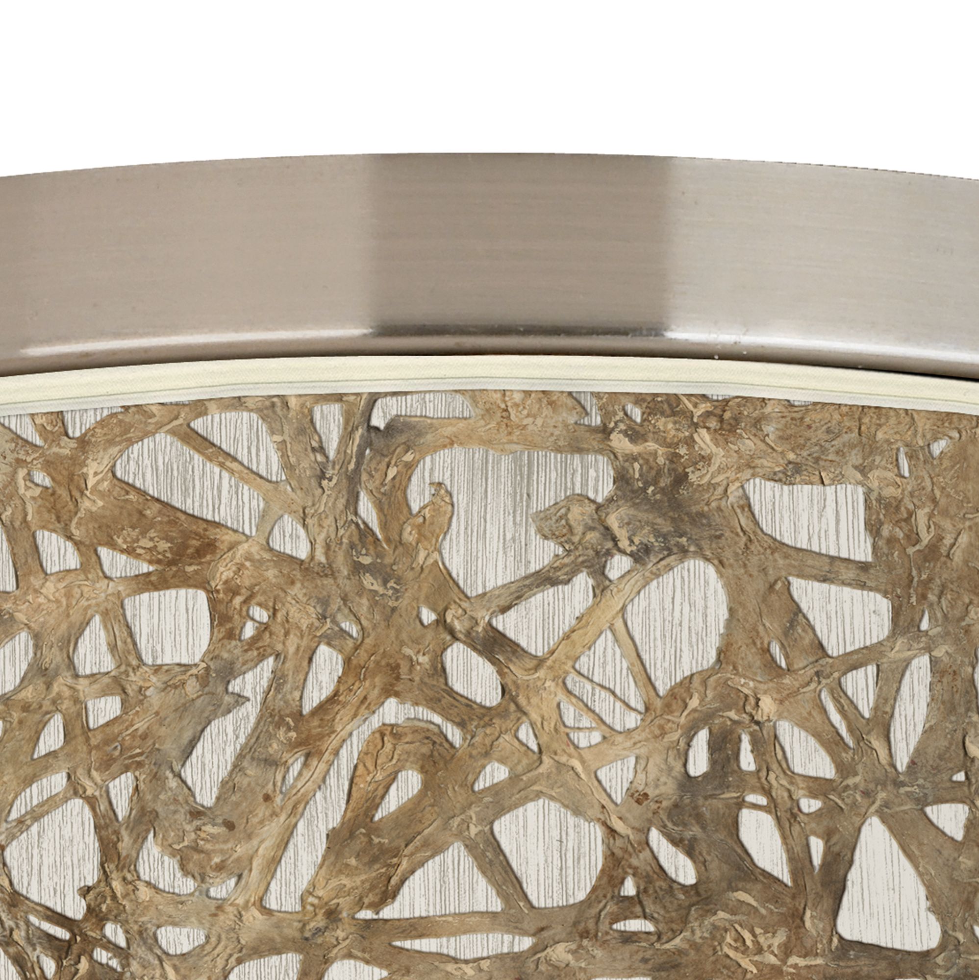 Organic Nest Nickel Energy Efficient Ceiling Light - #27K83 | Lamps Plus