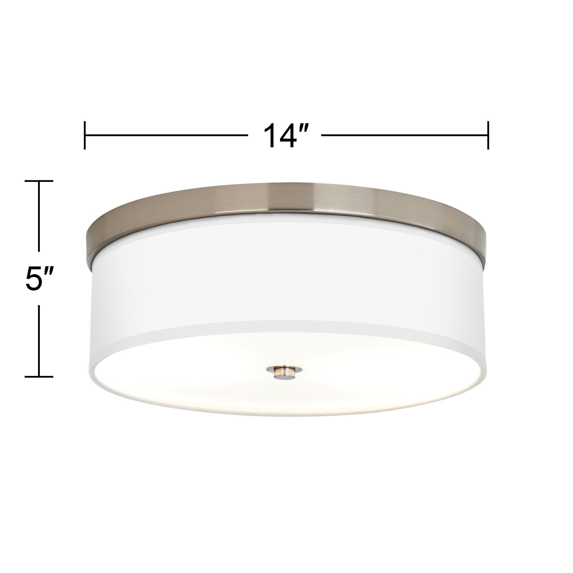 Organic Nest Nickel Energy Efficient Ceiling Light - #27K83 | Lamps Plus