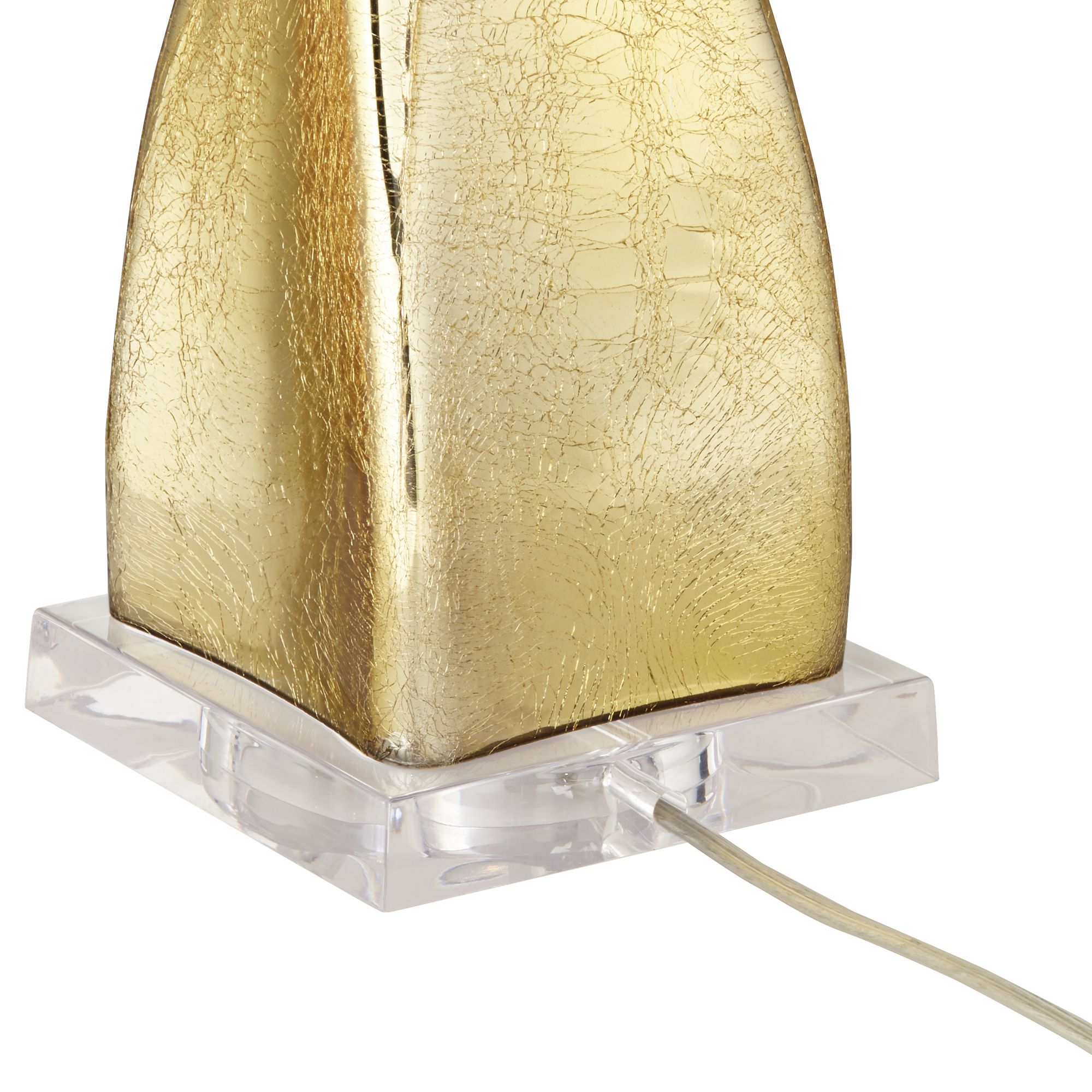 Orin Twist Gold Glass Modern Table Lamp - #150N1 | Lamps Plus