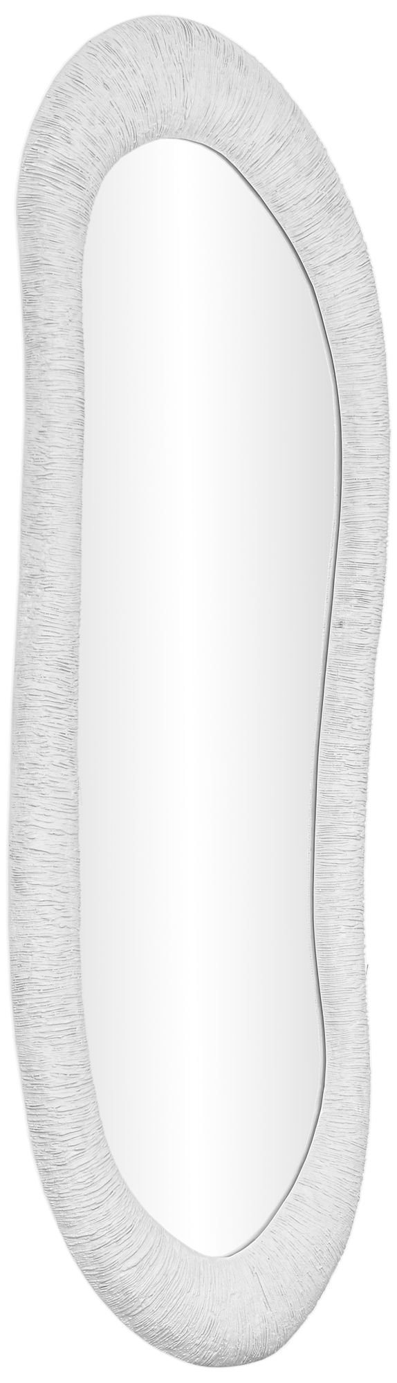 Orpheus Ribbed Faux Stone Fiberglass Tall Floor Mirror - #AD196 | Lamps ...