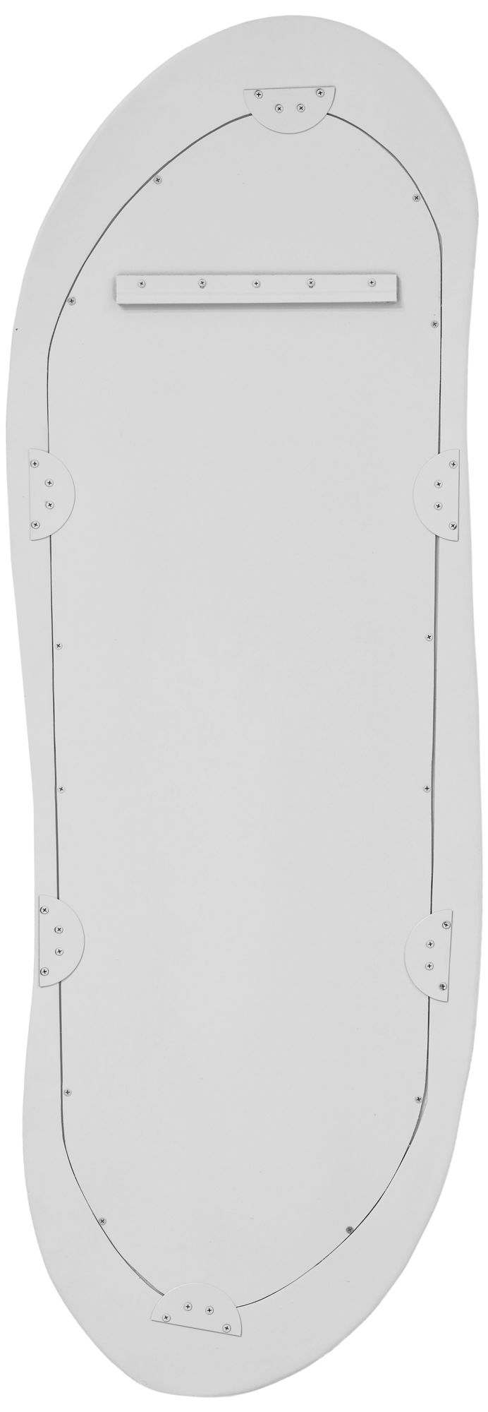 Orpheus Ribbed Faux Stone Fiberglass Tall Floor Mirror - #AD196 | Lamps ...