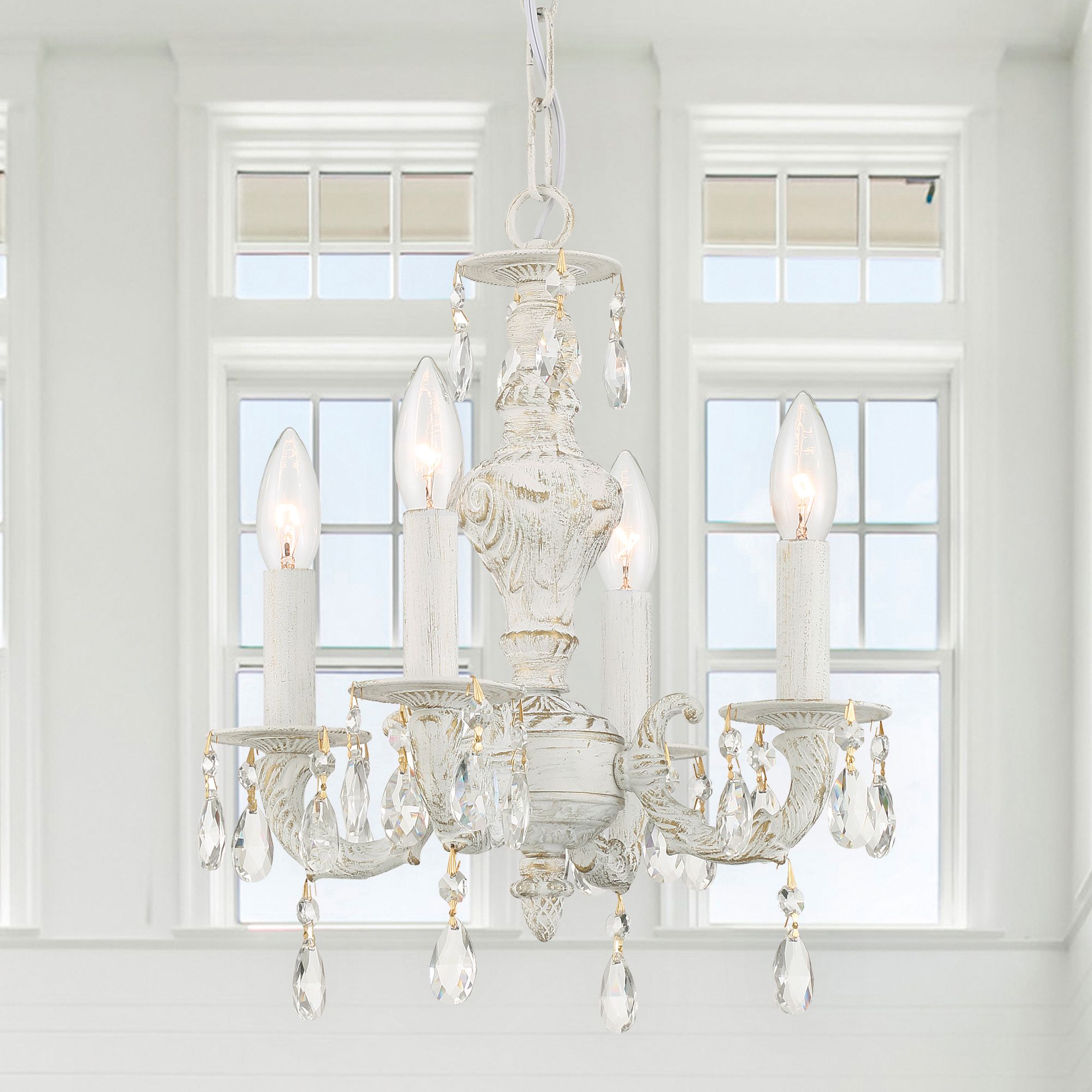 White - Ivory, Mini-Chandelier, Chandeliers | Lamps Plus