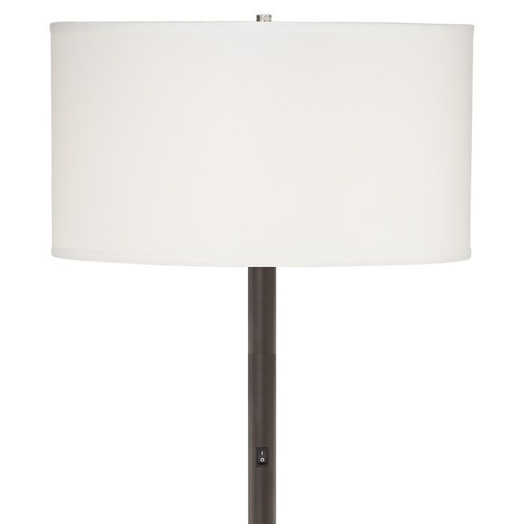 Pacific Coast Lighting 58" High Dark Bronze Modern Stick Floor Lamp ...