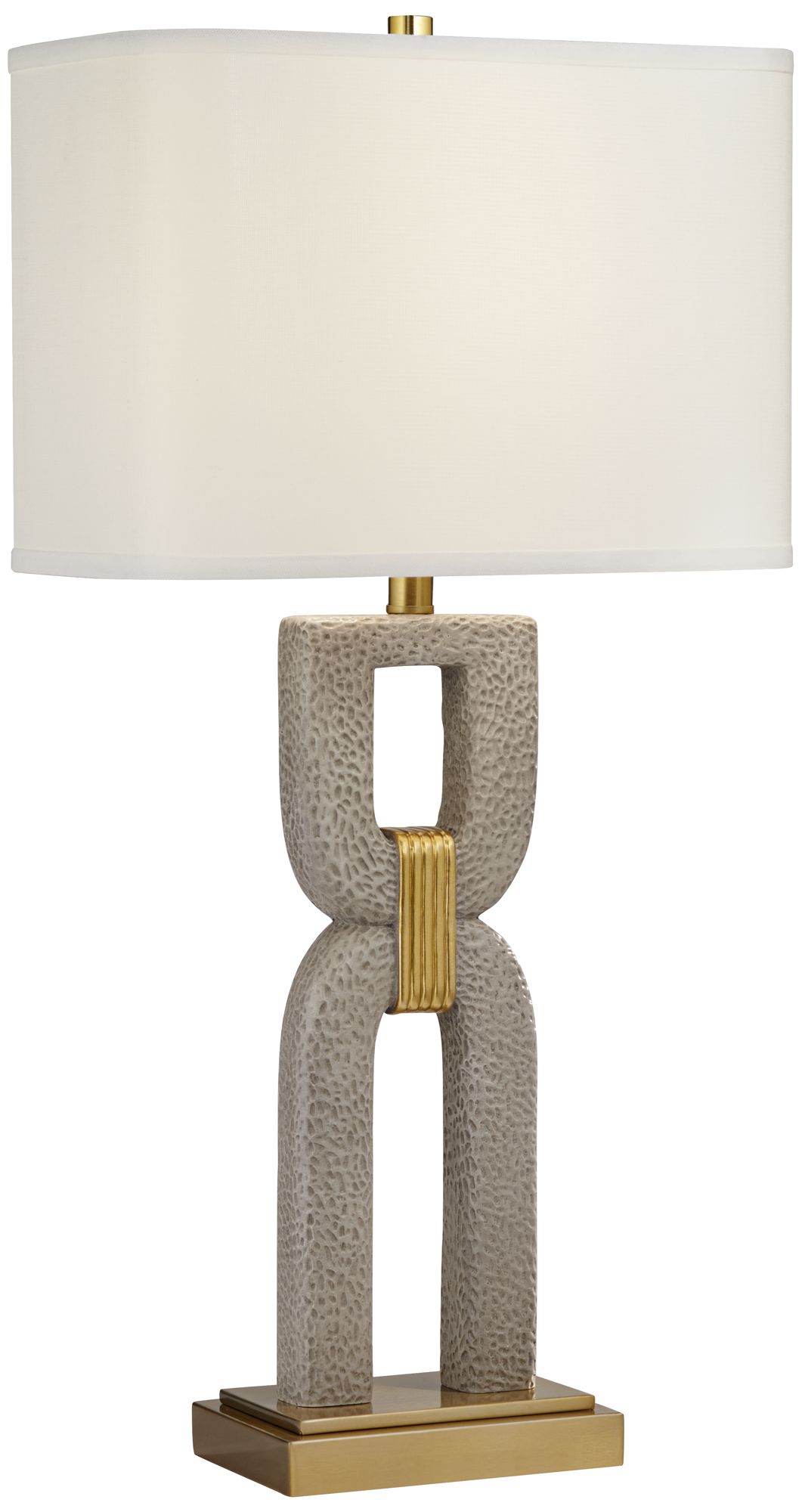 Pacific Coast Lighting Double-U Faux Hammered Base Table Lamp - #904E9 ...
