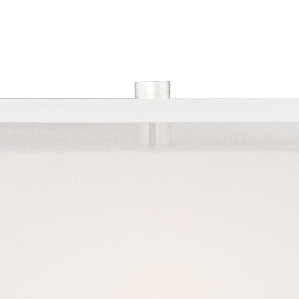 Pacific Coast Lighting Riley Open Circle Silver Leaf Modern Table Lamp ...