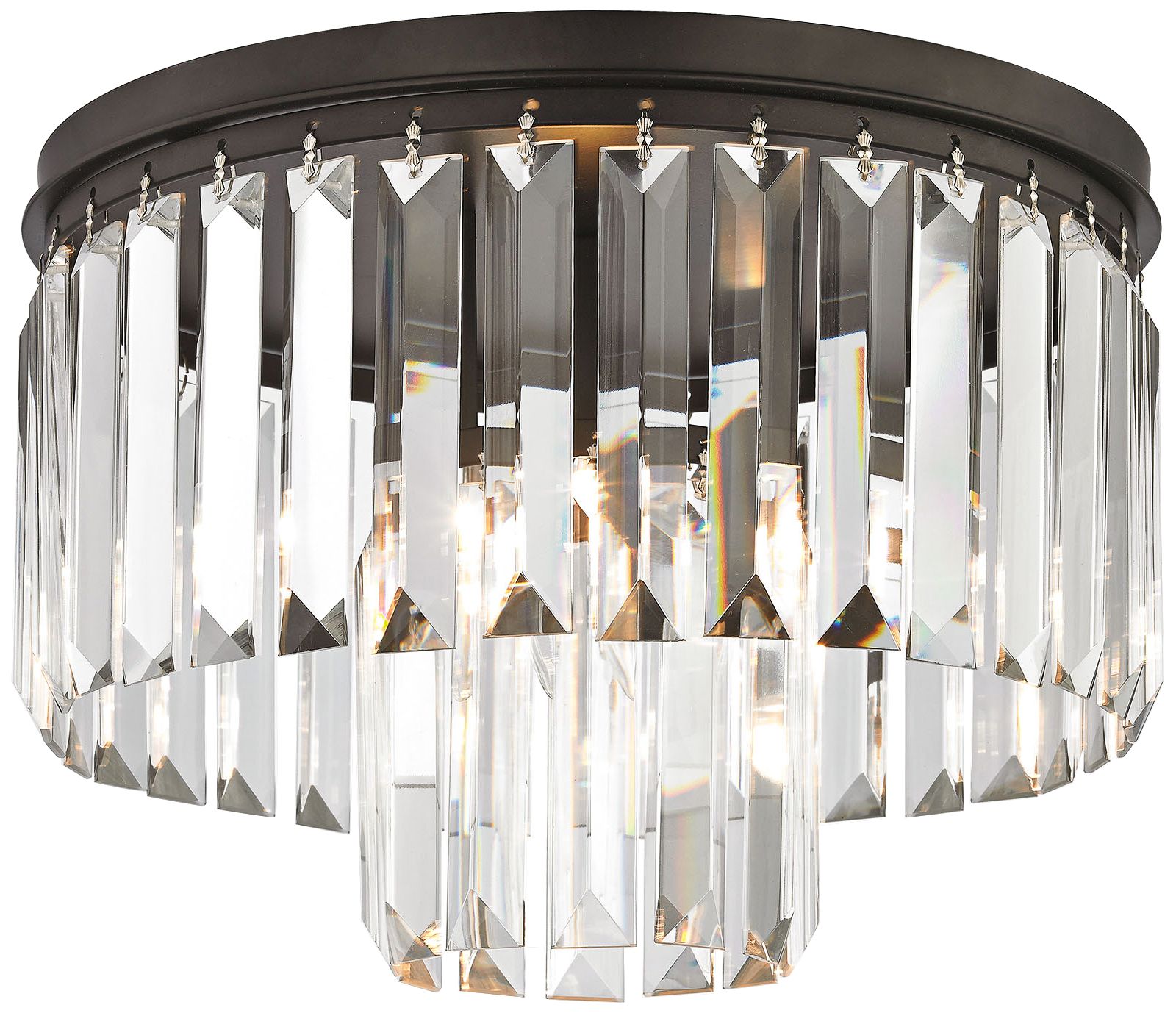 Palacial 12" Wide Chrome and Crystal Glass Ceiling Light - #9X417 ...