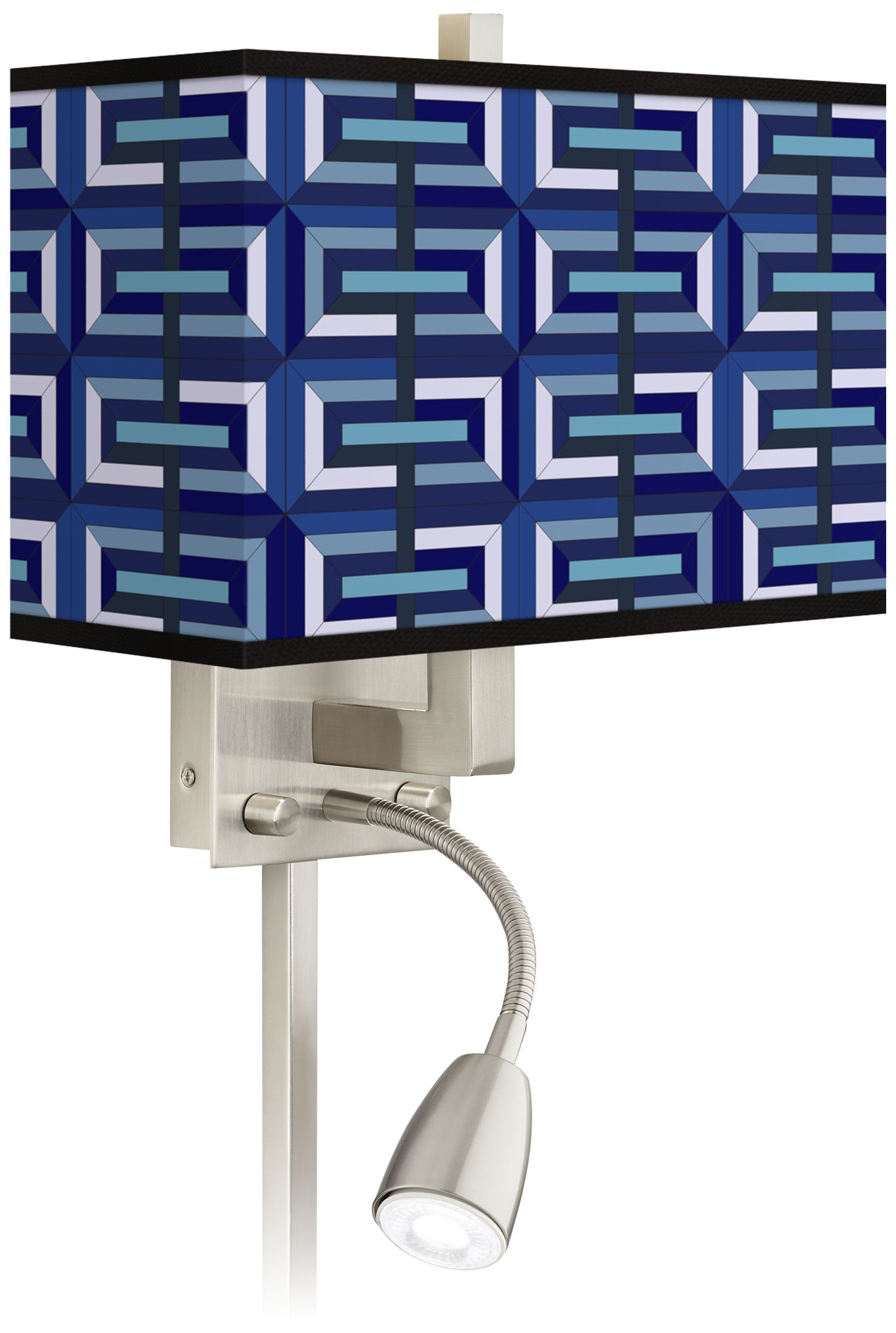 Parquet Giclee Glow LED Reading Light Plug-In Sconce - #91E18 | Lamps Plus