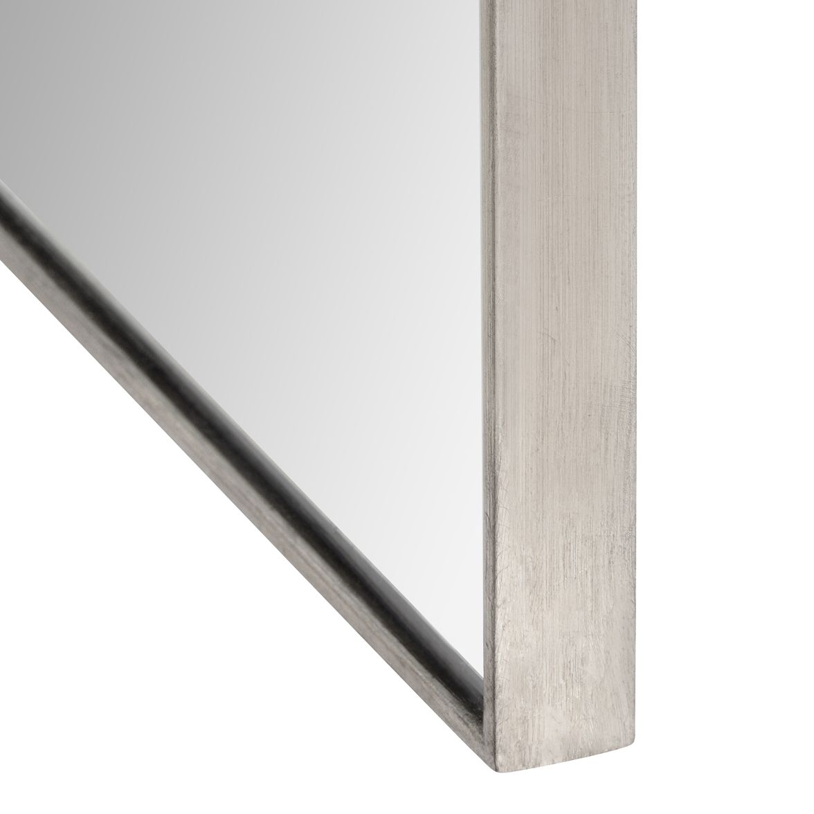 Peony Silver 30" x 72" Rectangular Floor Mirror - #78C58 | Lamps Plus