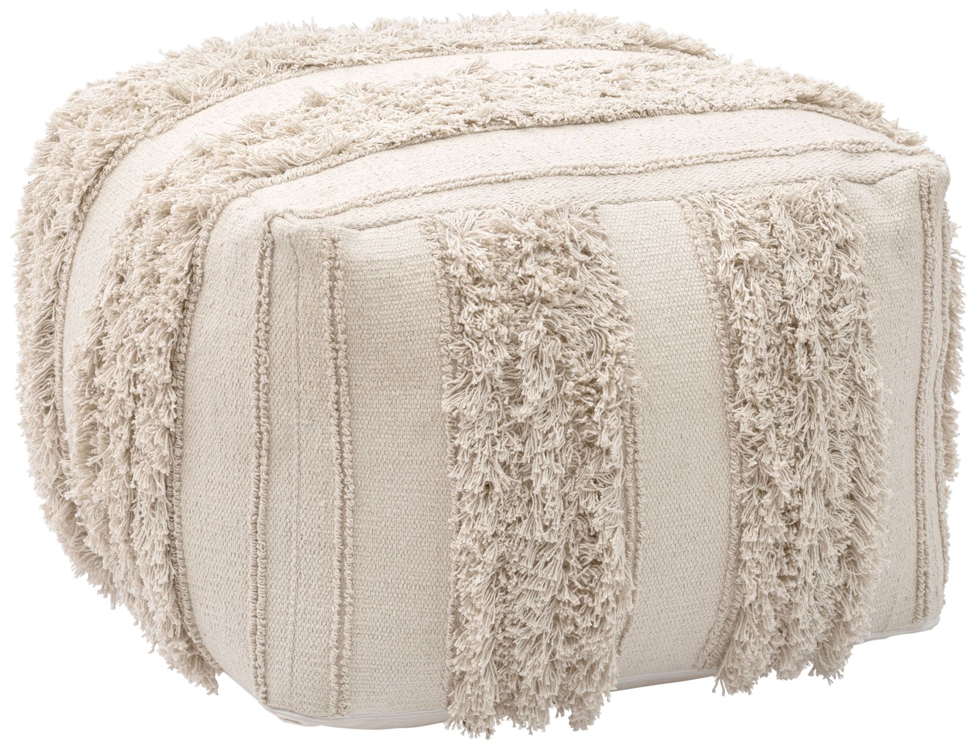 Peru Ottoman Beige - #976P9 | Lamps Plus