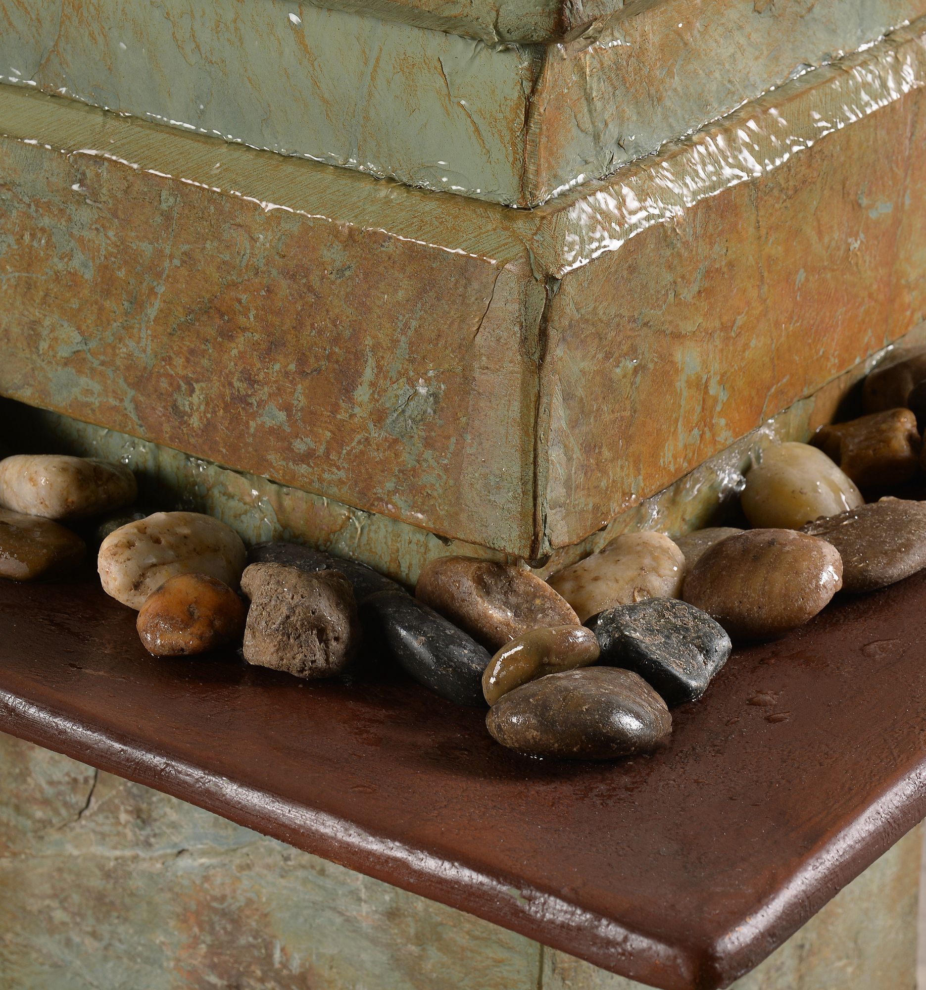 Pilaster Post 33" High Slate Indoor-Outdoor Bubbler Fountain - #66K62 ...