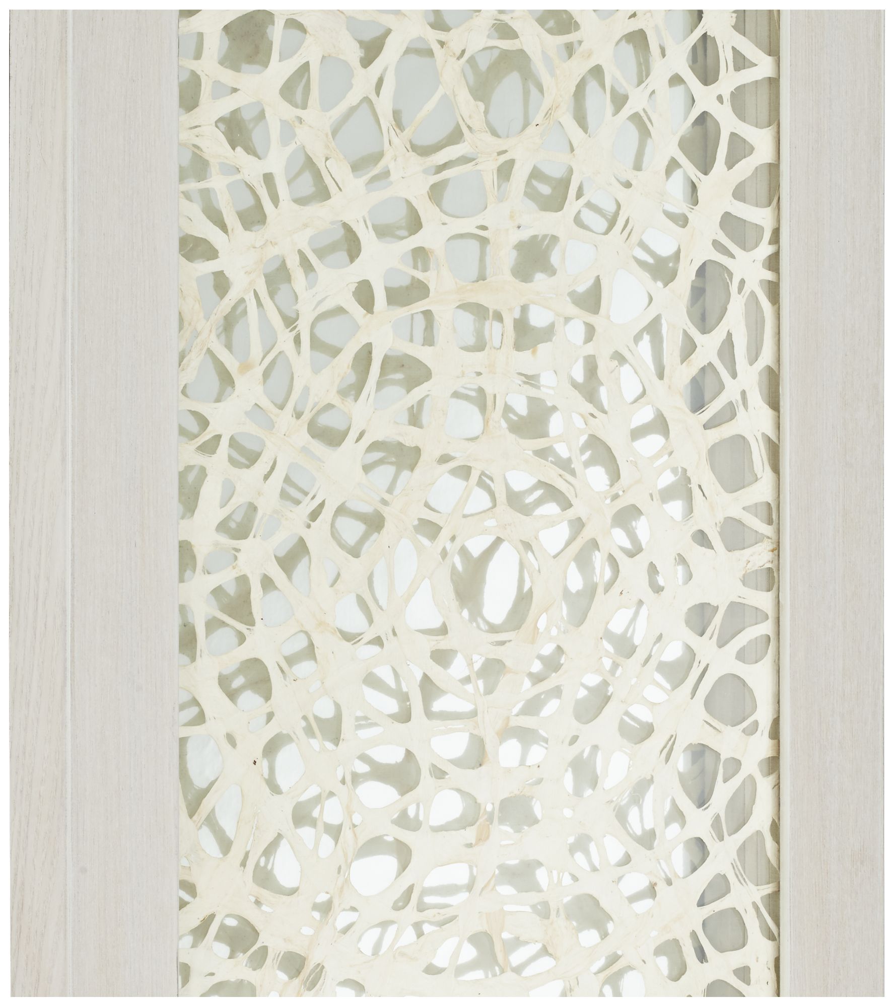 Pini Woven Ivory 47" High Mirrored Wall Art Set of 3 - #9T389 | Lamps Plus