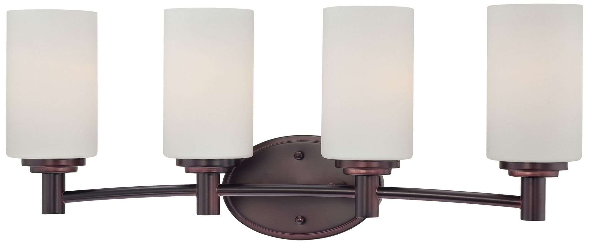 Pittman 24" Wide 4-Light Vanity Light - Sienna Bronze - #385A9 | Lamps Plus