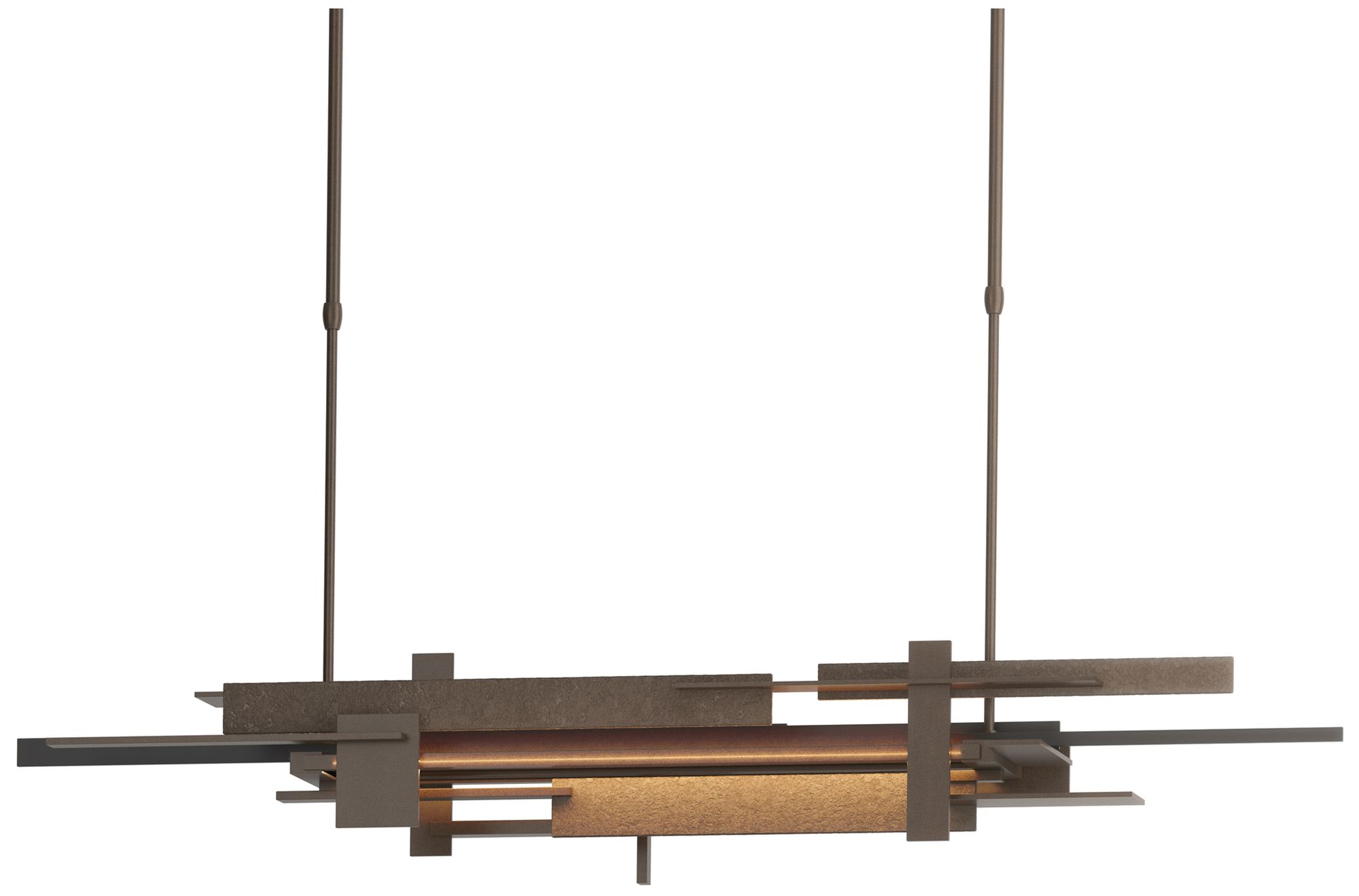 Planar 48.3" Wide Black Accented Bronze Long LED Pendant - #261J8 ...