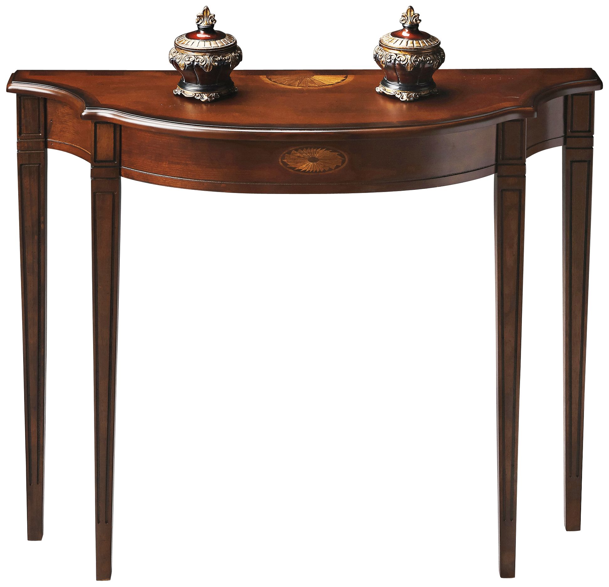 Plantation 36" Wide Cherry Finish Traditional Console Table - #2T326 ...