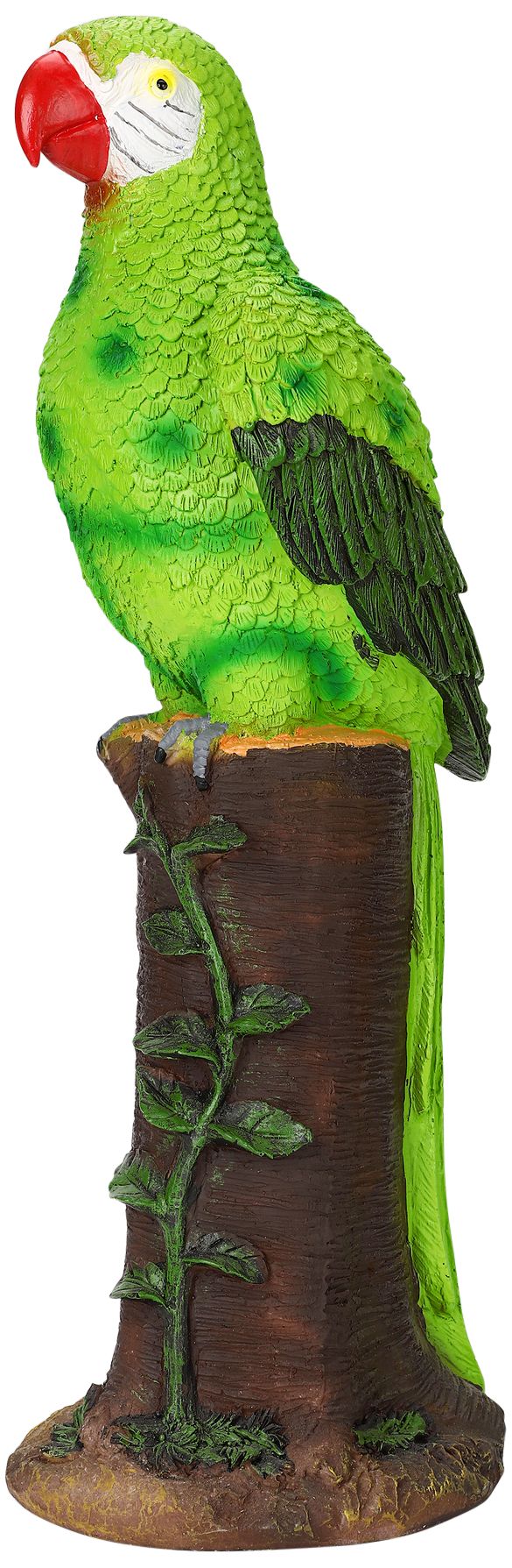 Polly 20"H Green Brown Outdoor Parrot Statue with Spotlight - #965P3 ...