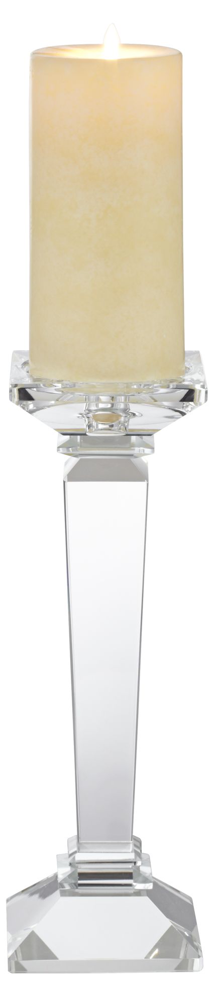 Portia 11" High Crystal Candle Holders Set of 2 - #64M23 | Lamps Plus