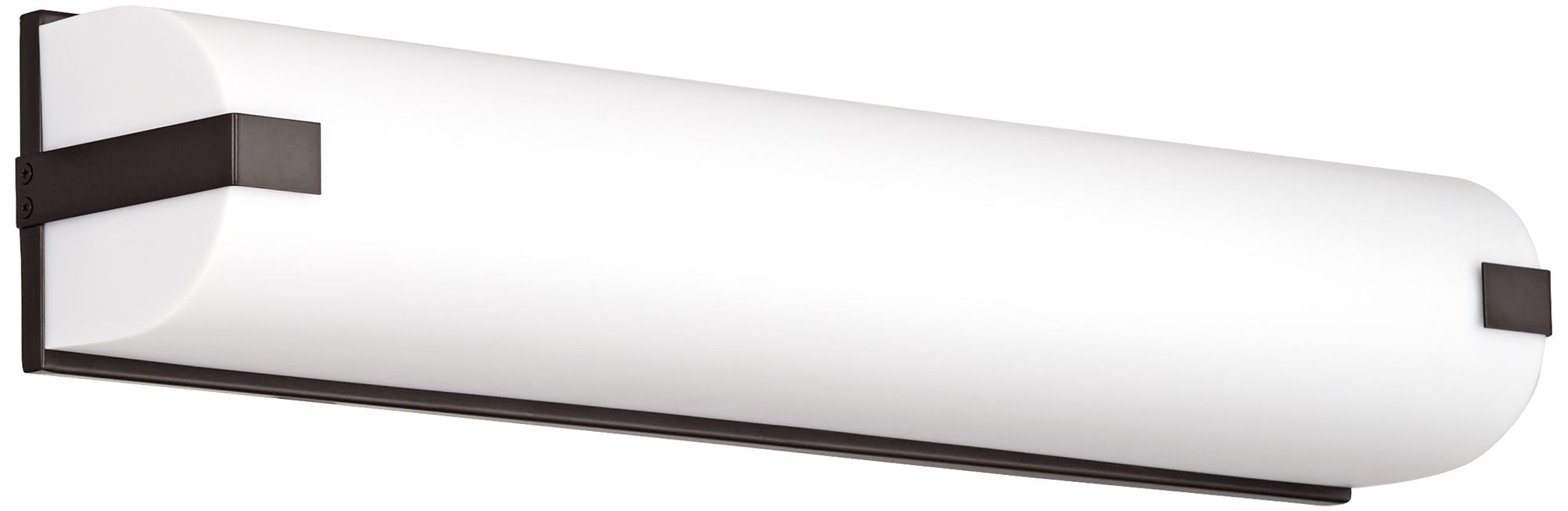 Possini Euro 25" Wide Bronze and White Acrylic Diffuser Vanity Light ...