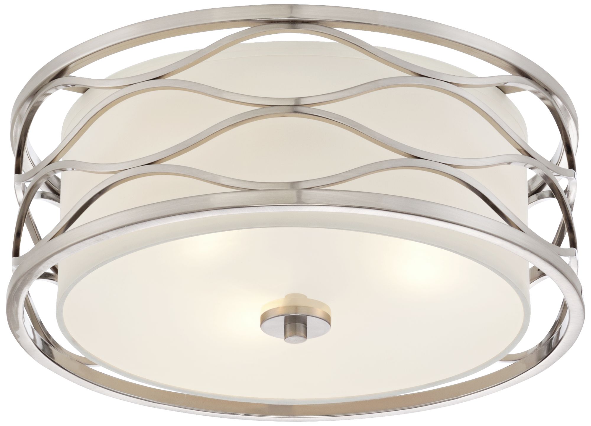 Modern Brushed Steel Ceiling Lights - Contemporary Lighting | Lamps Plus