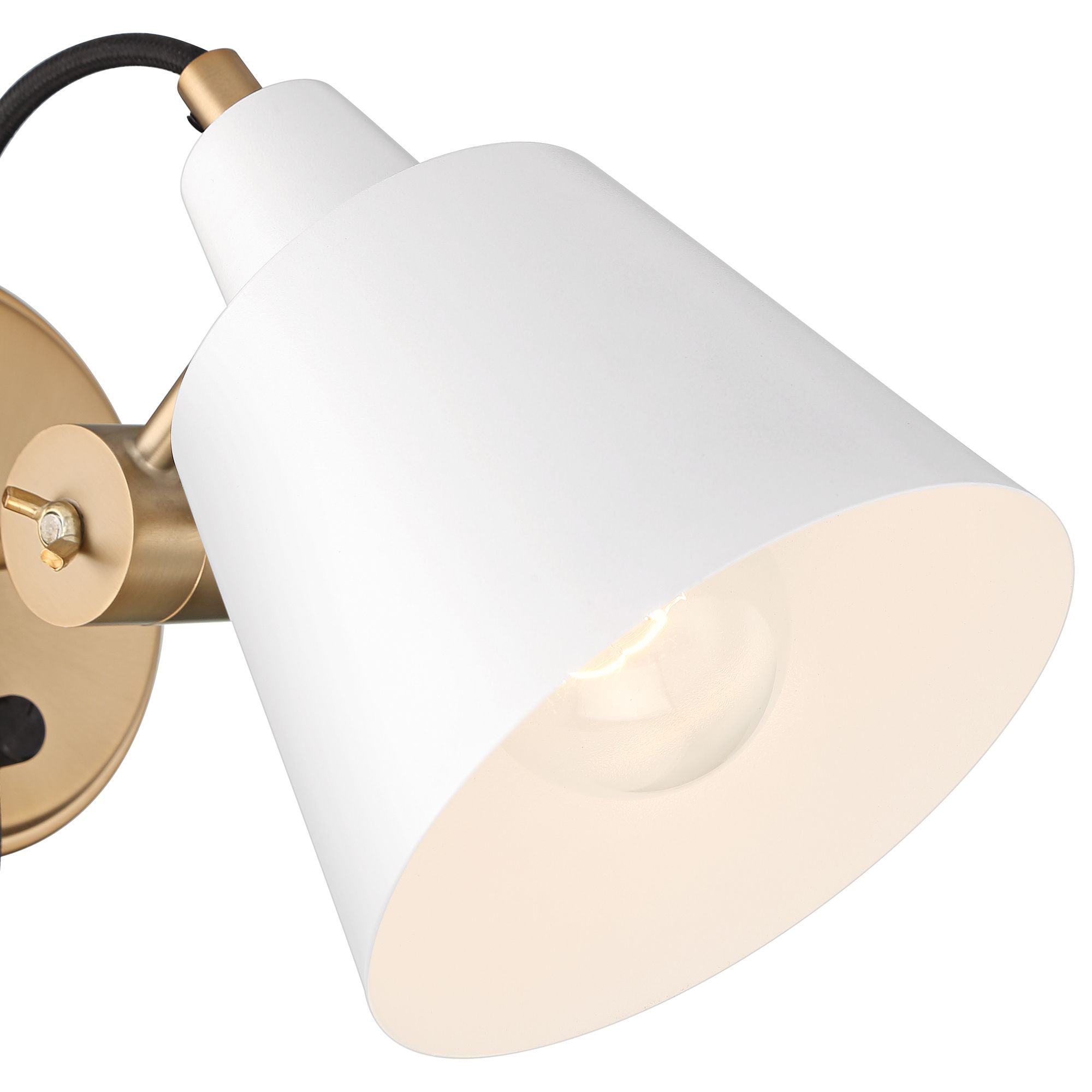 PE 8" High SCNC 1-60W E26 WHT SHADE WB - #612H1 | Lamps Plus